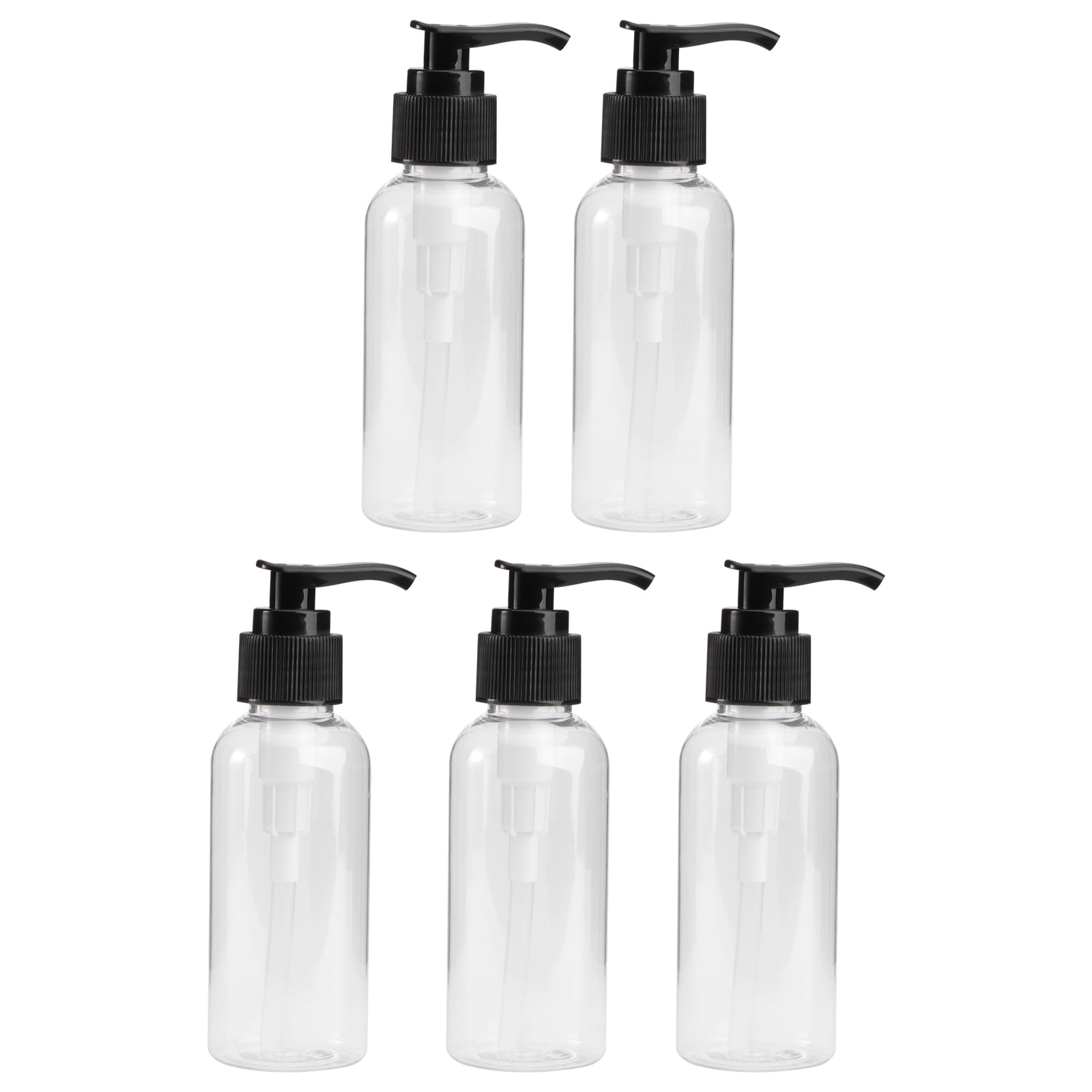 HOMEMAXS 5 Pcs Empty Pump Bottles Condiment Liquid Dispenser Travel 4.1 ...
