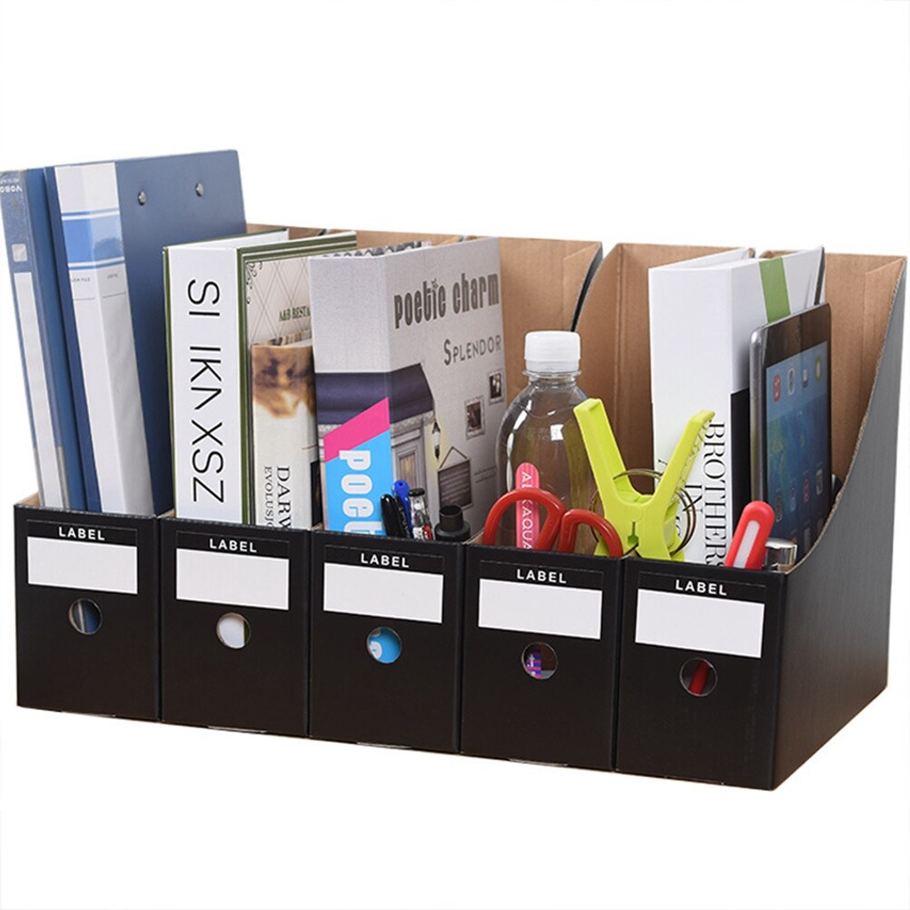 HOMEMAXS 5 Pcs File Rack Storage Filing Organizer Folder Paper Student ...