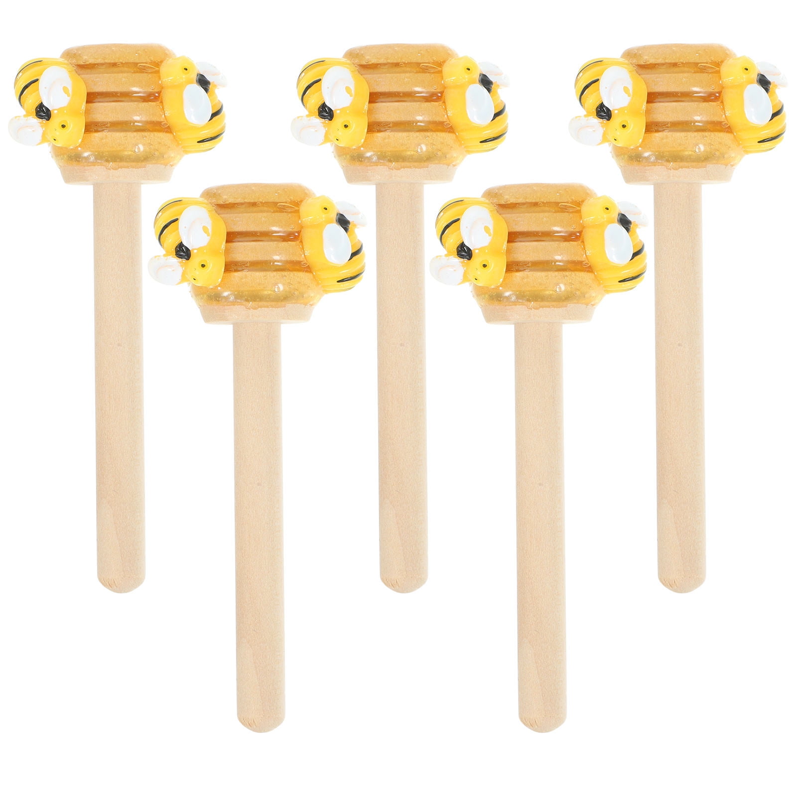 HOMEMAXS 5 Pcs Honey Bee Decoration Stick Delicate Pattern Bee-themed ...