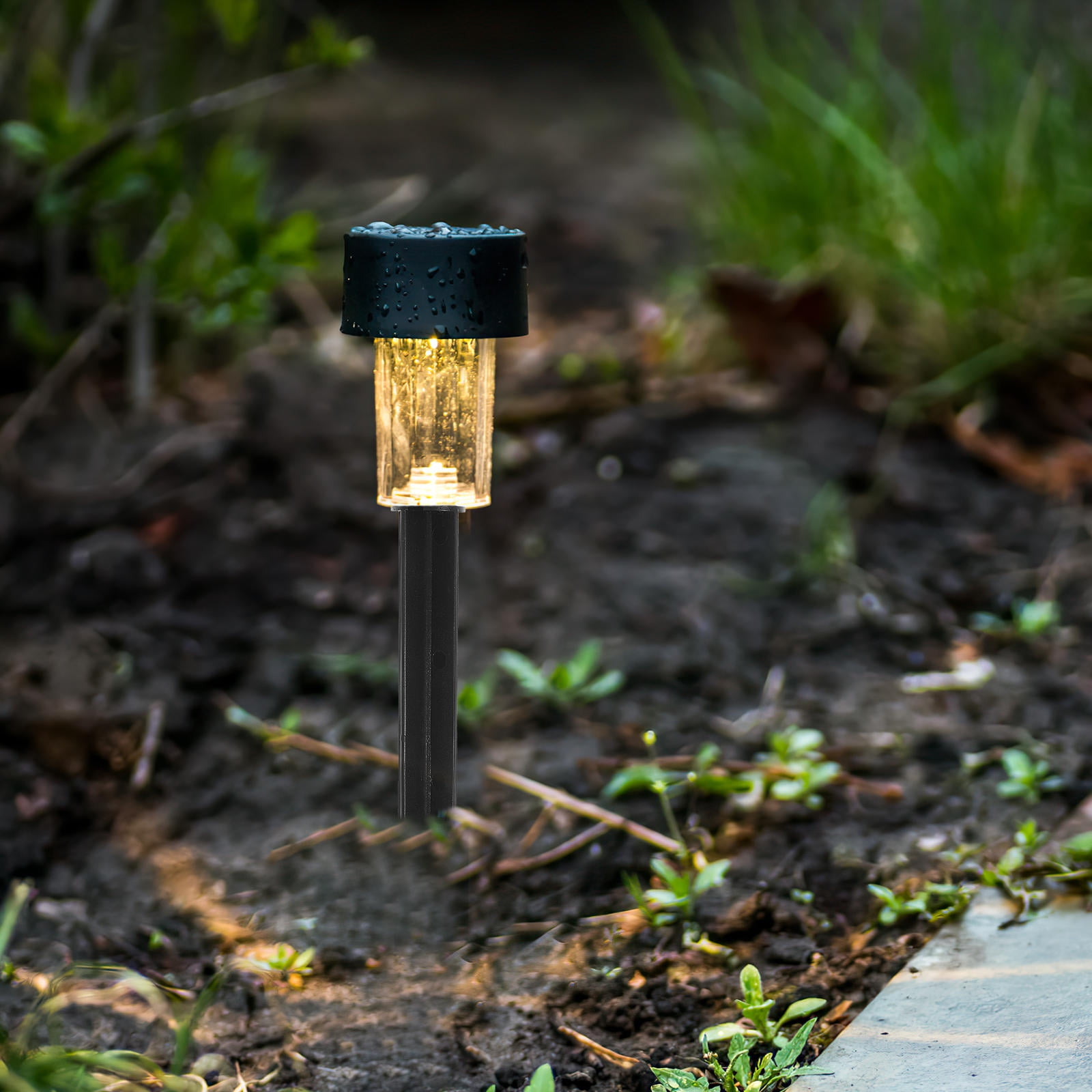 HOMEMAXS 5 Pcs Lawn Lamp Ground Stake and Connector Solar Power ...