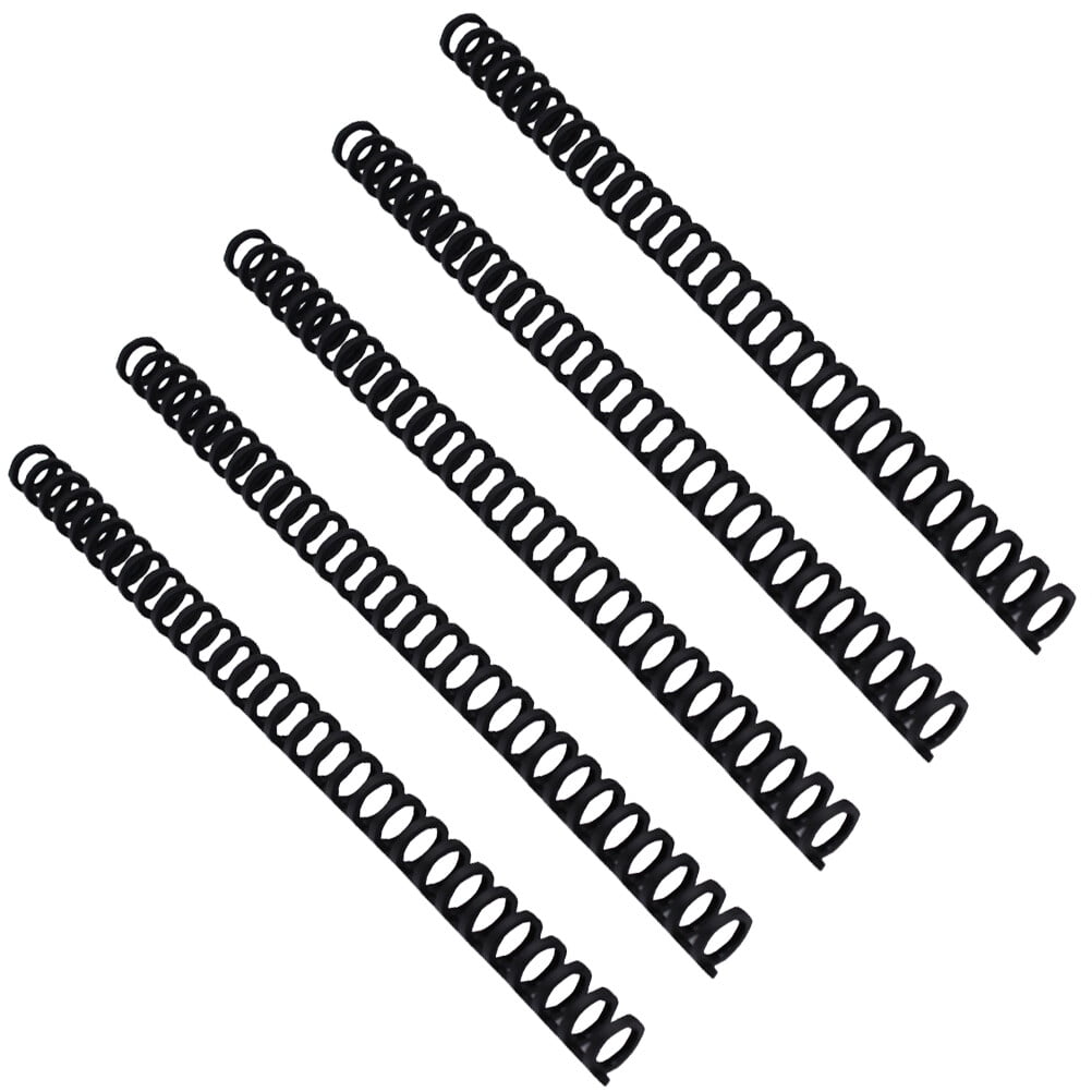 MOKKHNB Loose-Leaf Hinge Black 5Pcs 11.8x3.1x0.6In Plastic Binding ...