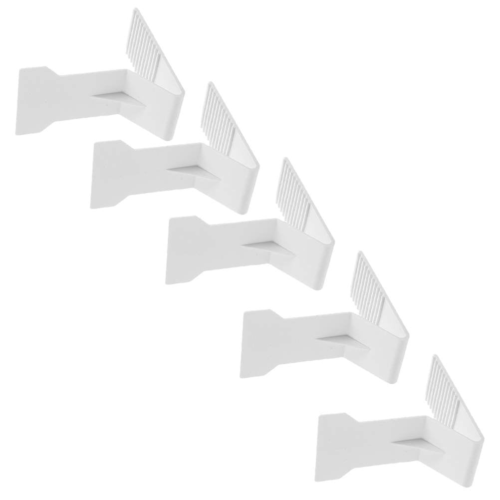 HOMEMAXS 5 Pcs Magnetic Shelf Divider Support Plastic Shelving Rack ...