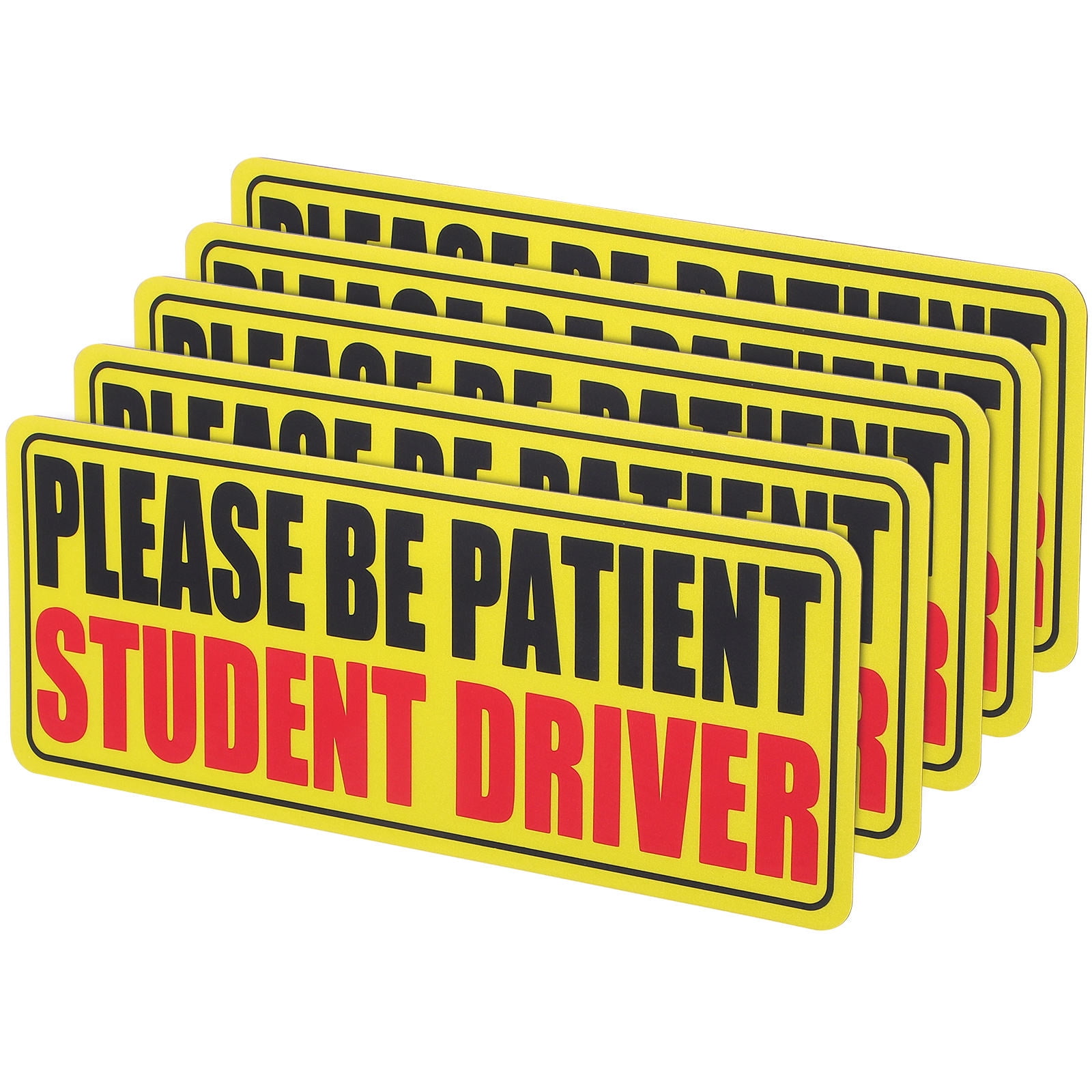 HOMEMAXS 5 Pcs Magnetic Sticker Funny Car Magnets Student Driver for ...