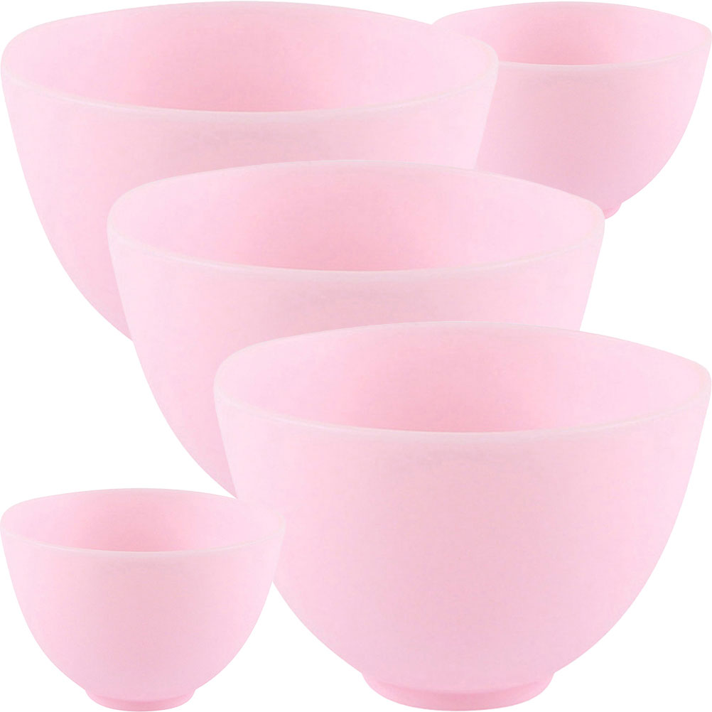 HOMEMAXS 5 Pcs Mask Bowl DIY Accessories Face Facial Bowls Miss Pink ...