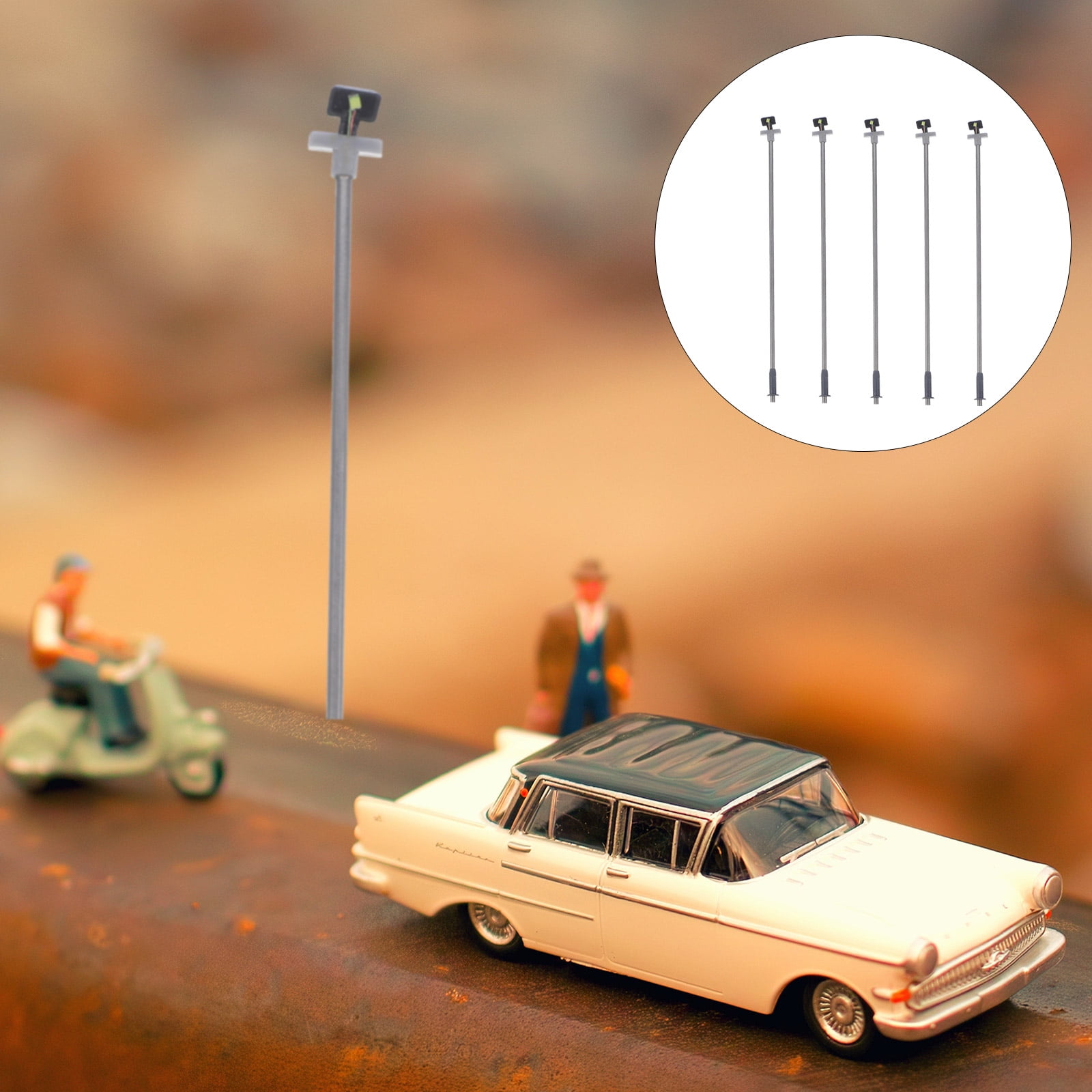 HOMEMAXS 5 Pcs Model Light Railway Train Streetlights Stadium - Walmart.com