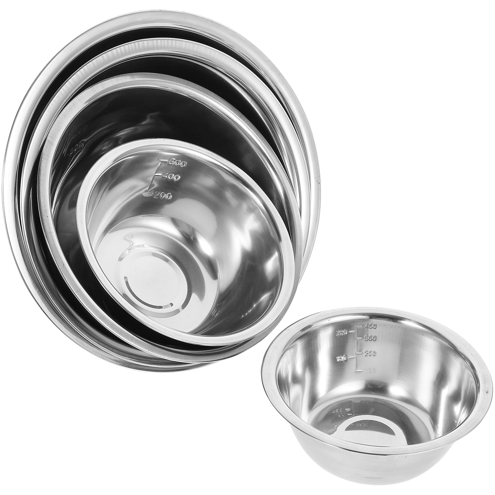 HOMEMAXS 5 Pcs Multipurpose Basin with Scale Mixing Bowl Big Bowls for ...