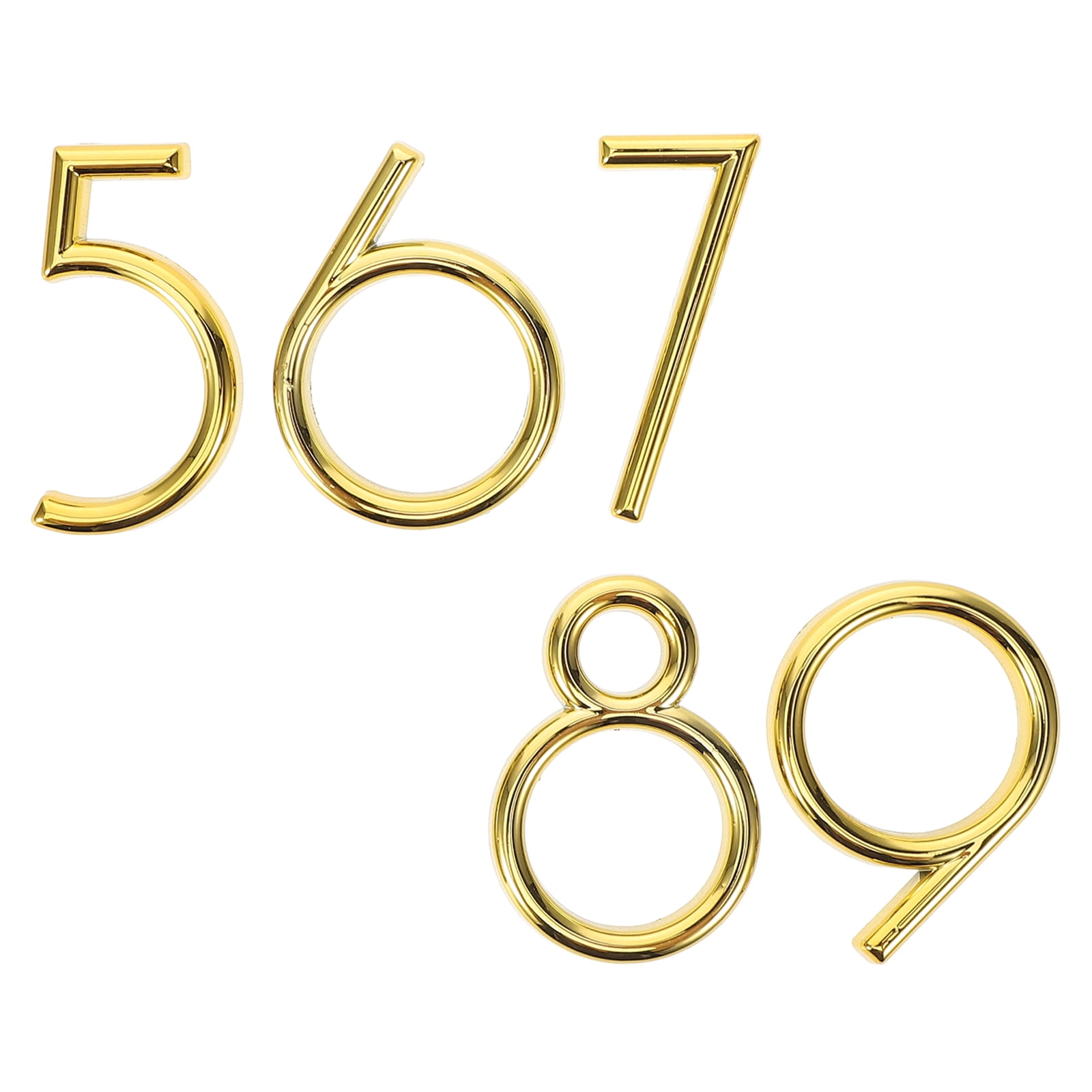 HOMEMAXS 5 Pcs Number Address Plaques for House Numbers Reflective ...