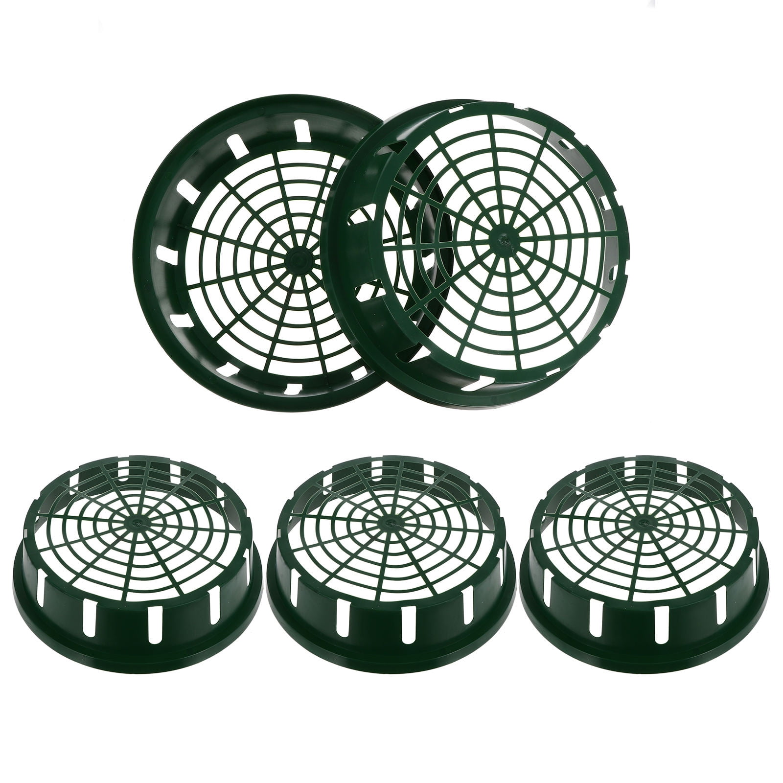 HOMEMAXS 5 Pcs Plastic Flowerpot Liner Planter Pots for Plants Green ...