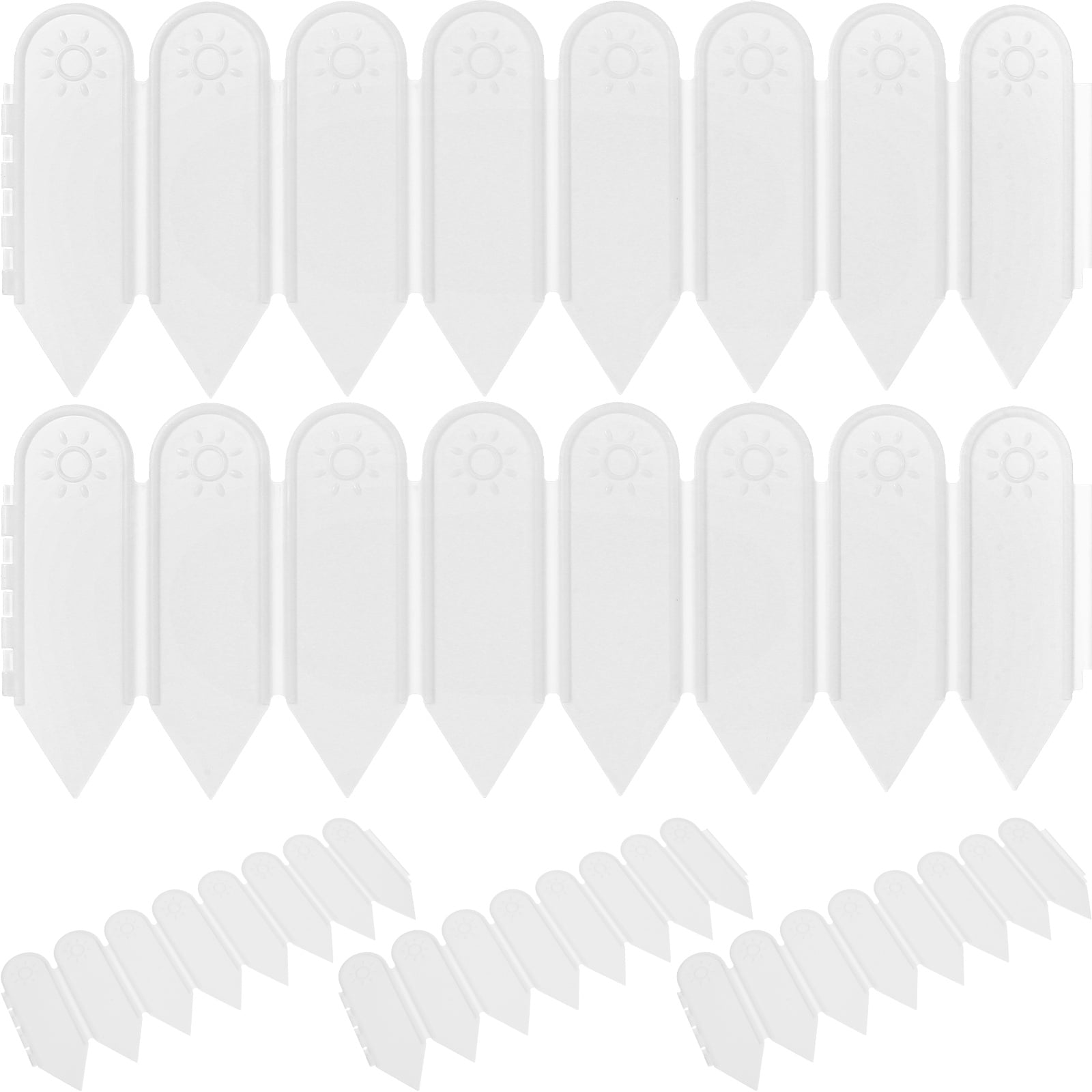 HOMEMAXS 5 Pcs Plastic Garden Fence Outdoor Lawn Edging Small Edger ...