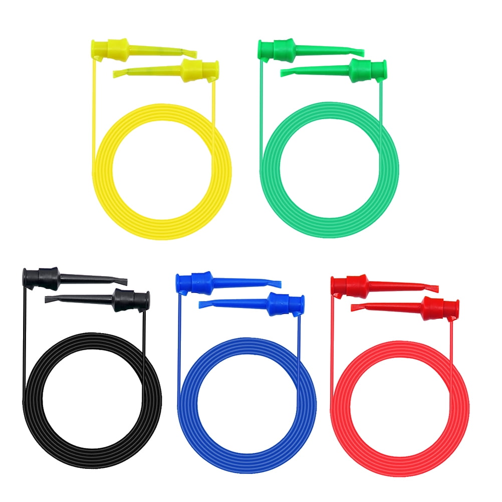 HOMEMAXS 5 Pcs Probe Test Hook Lead Professional Electrical Testing ...