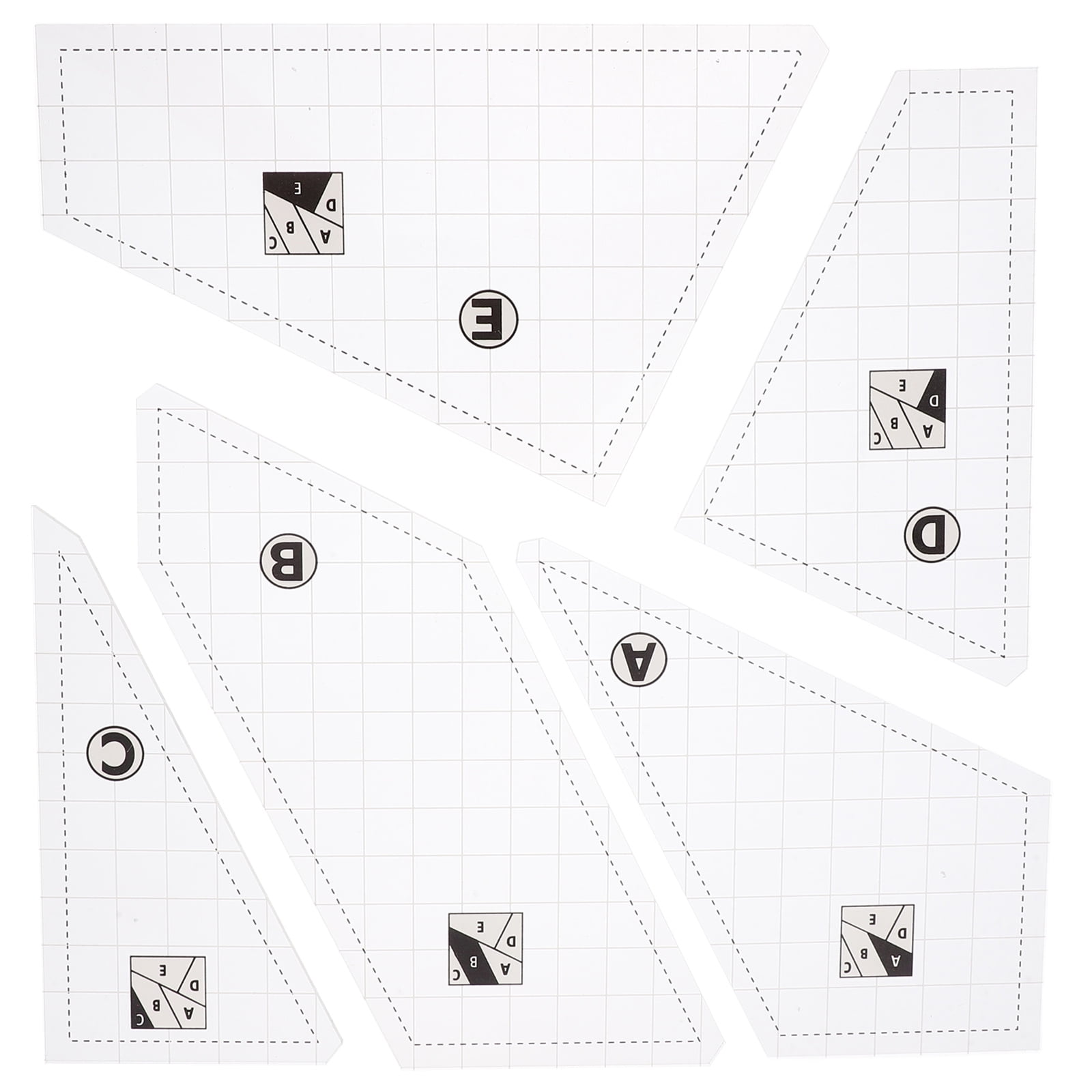 HOMEMAXS 5 Pcs Quilting Rulers Upgrade Kit Electronic Label Decorative ...