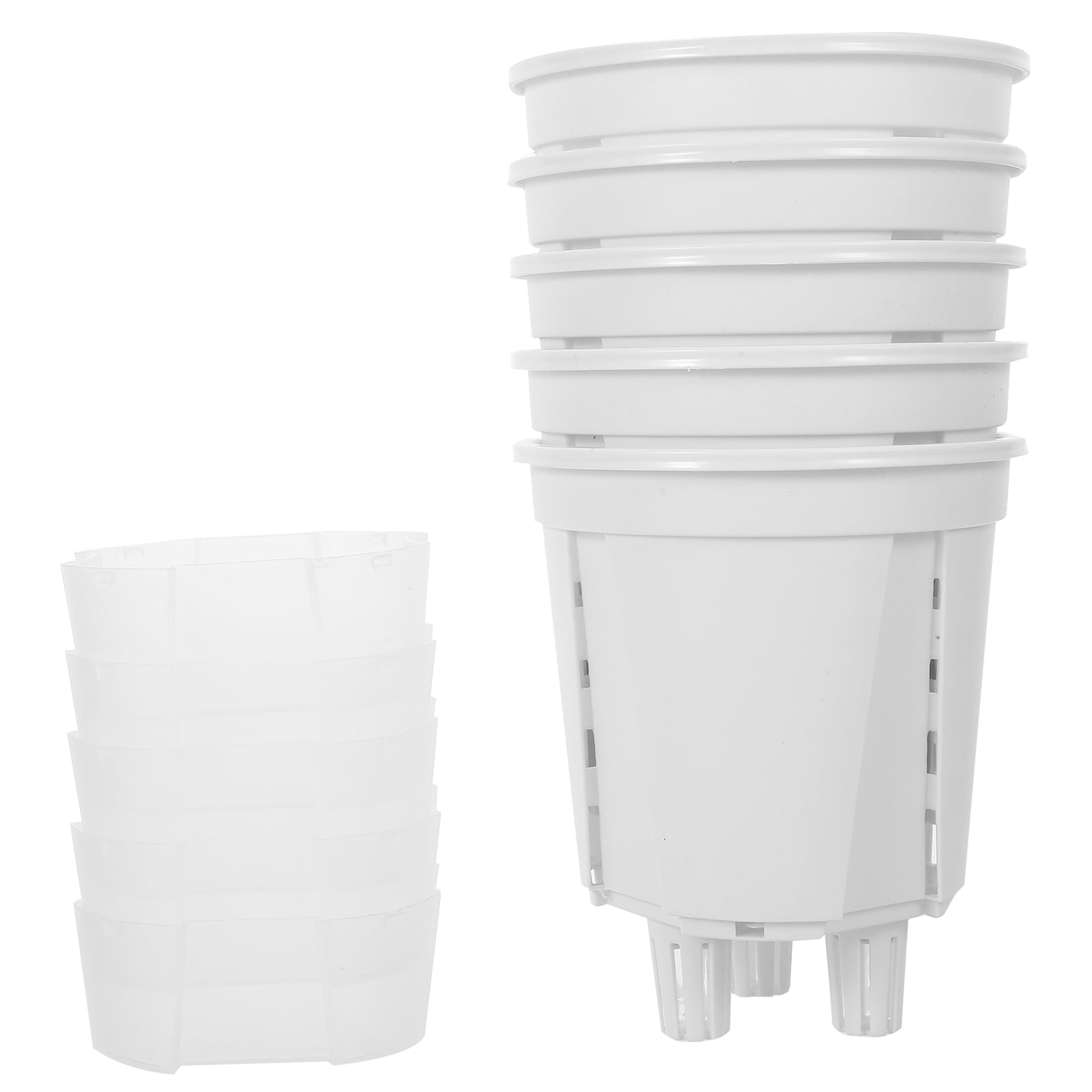 HOMEMAXS 5 Pcs Self Priming Lazy Basin Drainage Plant Terracotta Indoor ...