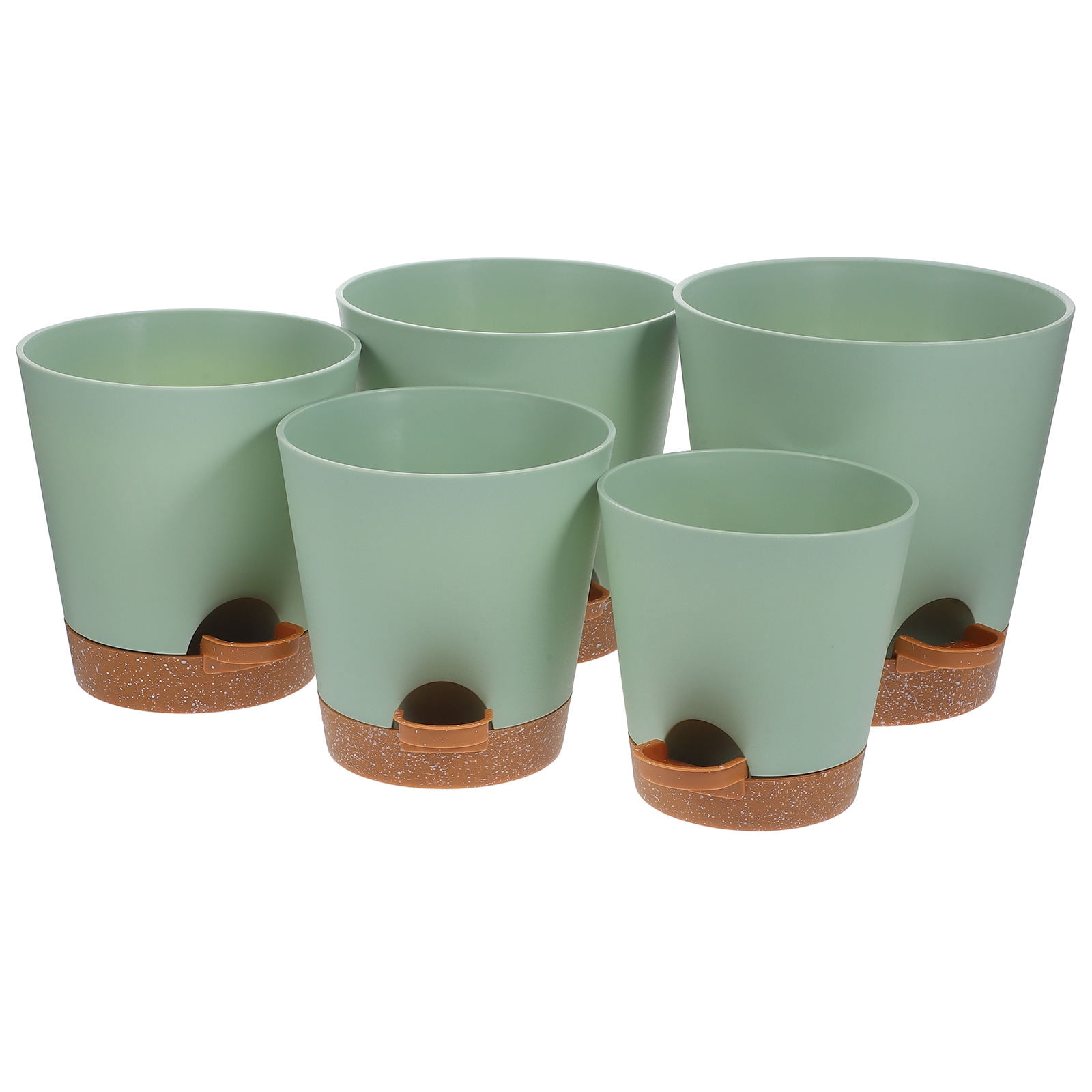 HOMEMAXS 5 Pcs Self Watering Planter Self-priming Flower Pot - Walmart.com