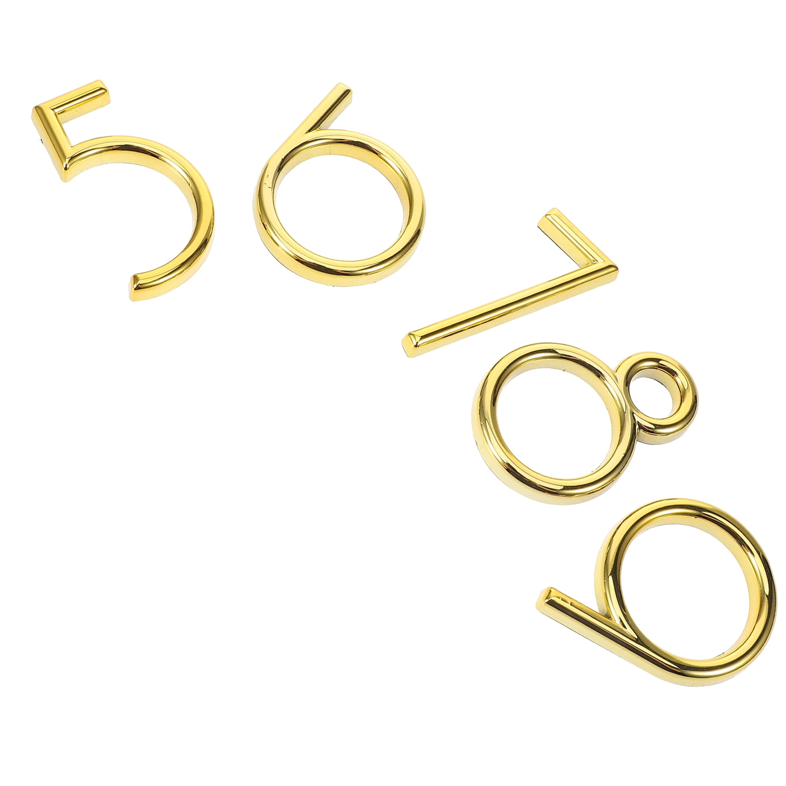 HOMEMAXS 5 Pcs Number Address Plaques for Numbers Golden - Walmart.com