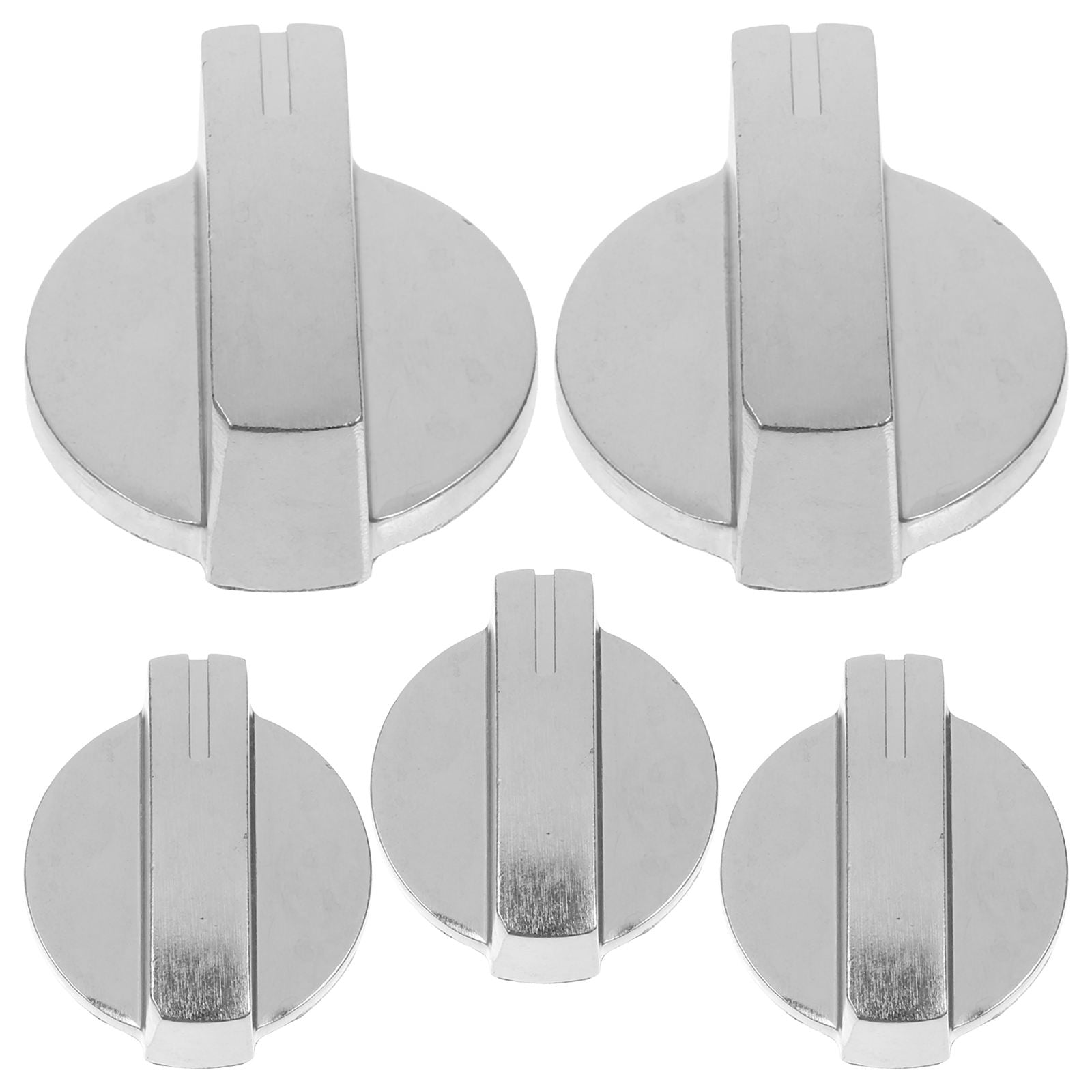 5 Pcs Stove Control Knobs Universal Cooker Gas Cooking Silver - Walmart.com