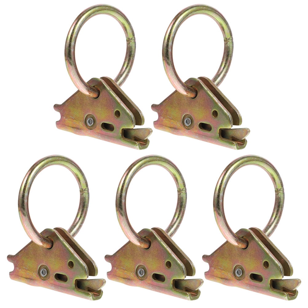 5 Pcs Trailer D Rings Cargo Steel Track 8.70X8.00X5.90CM - Walmart.com