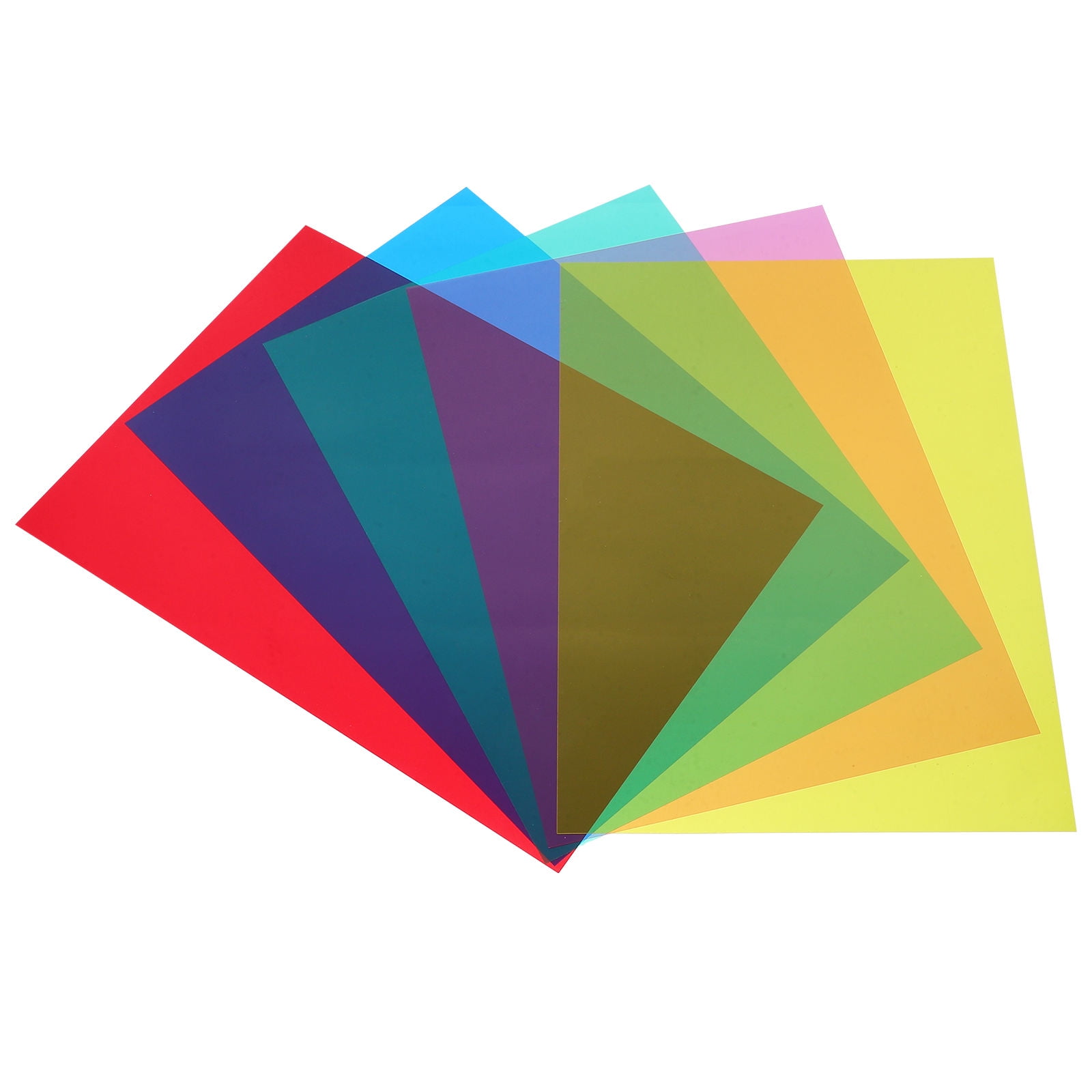HOMEMAXS 5 Pcs Translucent Gelatin Colorful PVC Sheets Photography ...