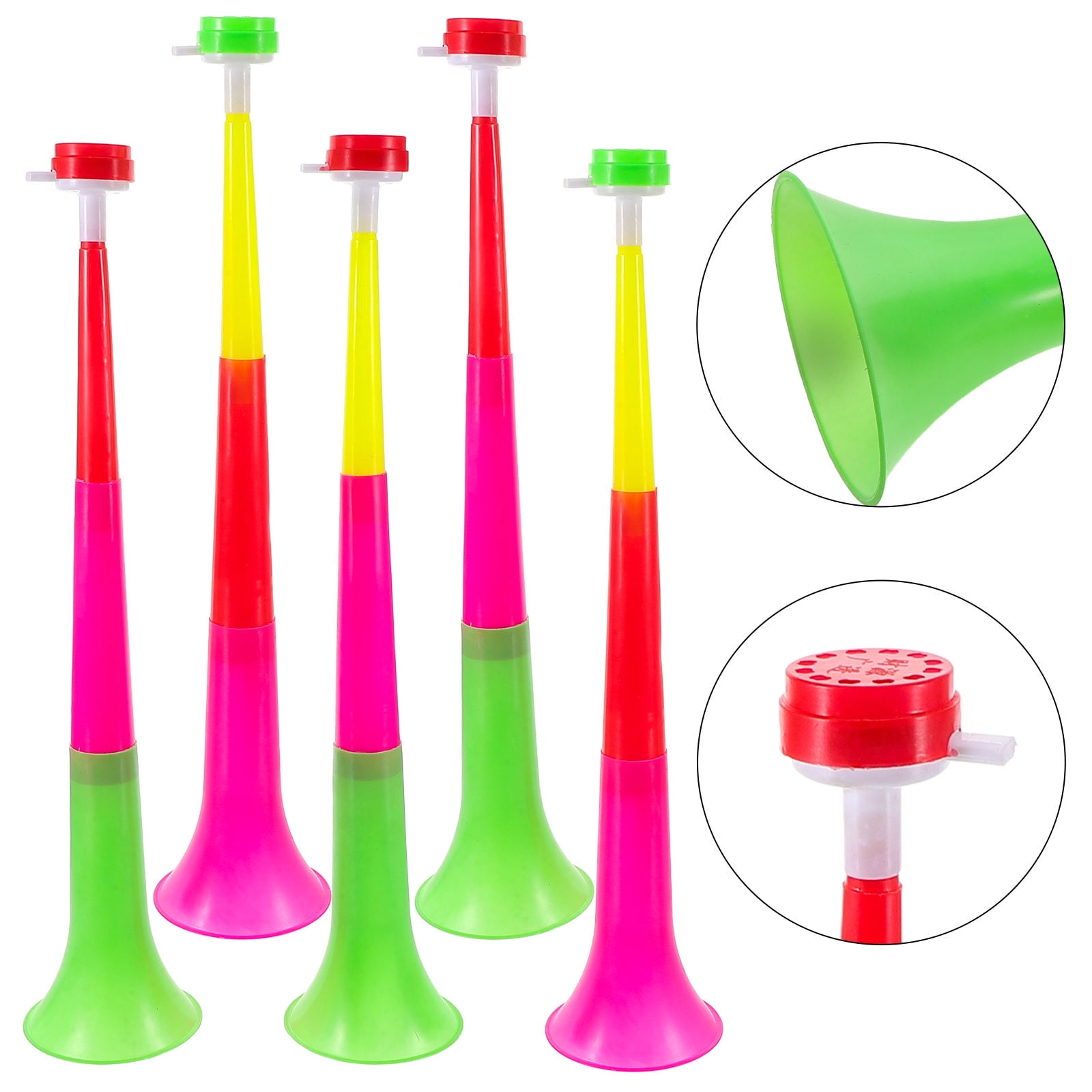 HOMEMAXS 5 Pcs Trumpets Toy Party Horns Sporting Collapsible Stadium ...