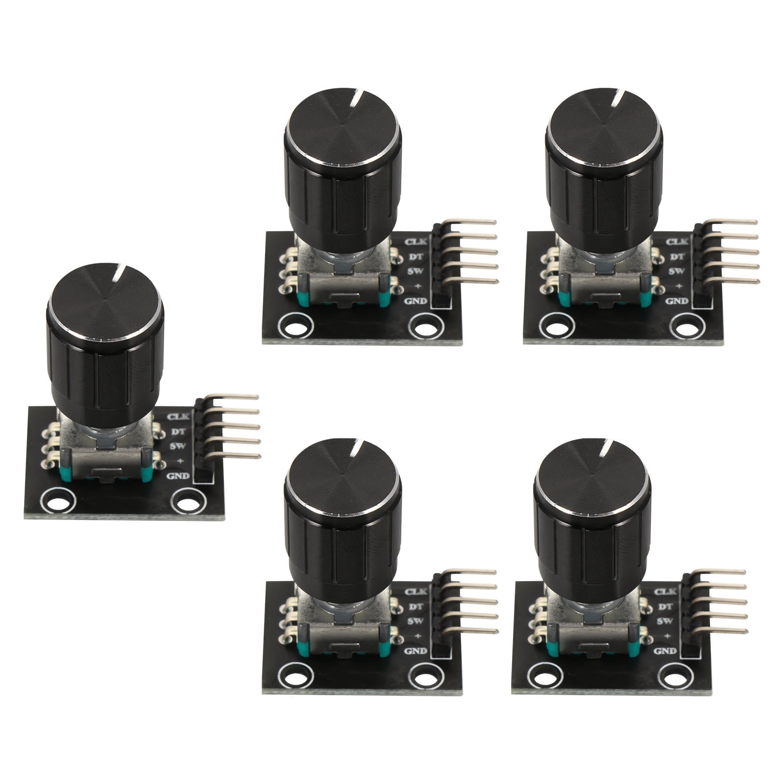 5 Pcs Rotary Encoder Module for Machine Control with Power Module Black ...