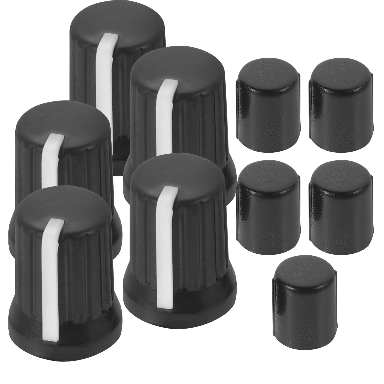 HOMEMAXS 5 Pcs Volume Knob Cap and Tone Knobs for Potentiometer Guitar ...