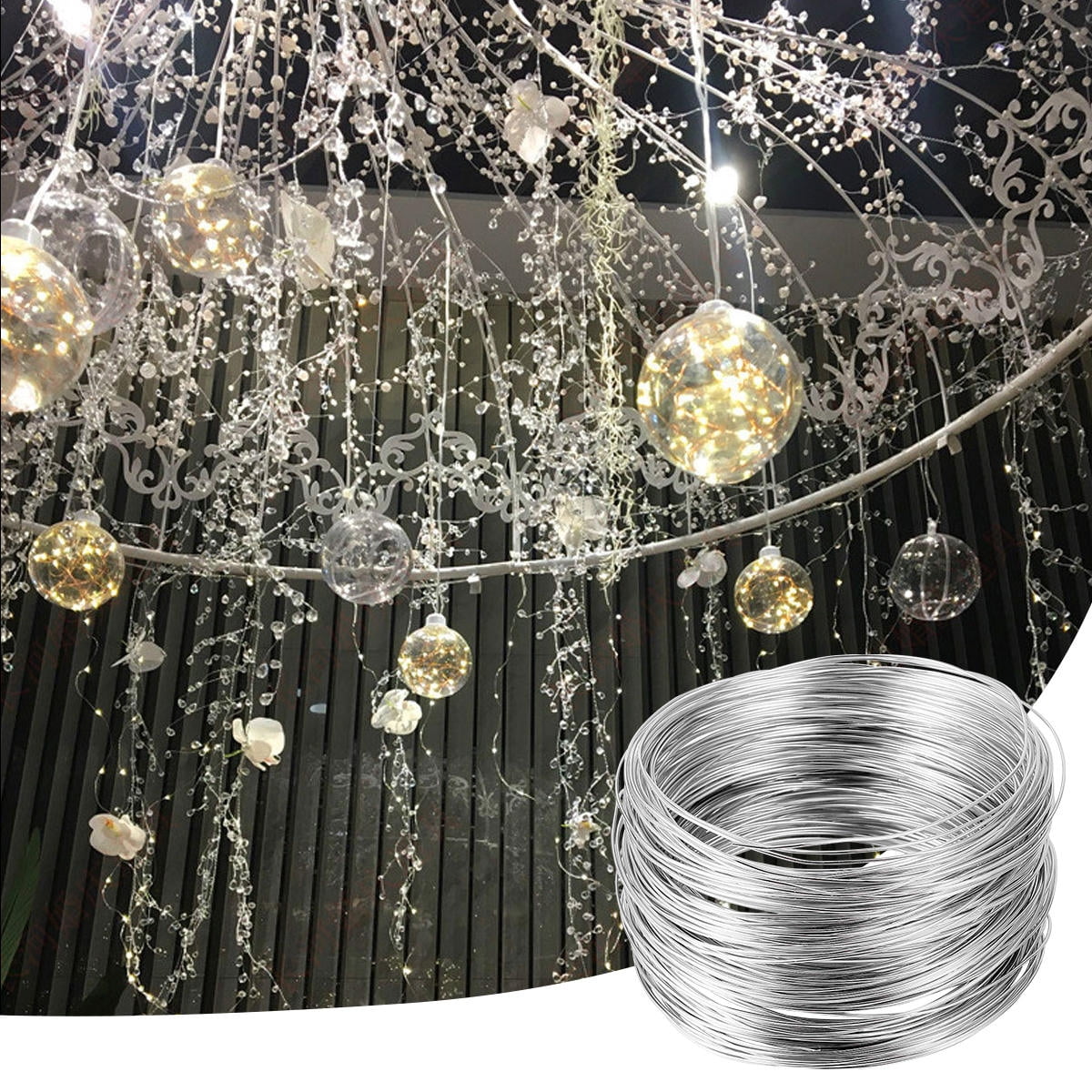 HOMEMAXS 5 Roll Jewelry Making Supplies Aluminum Wire for Loom Silver ...