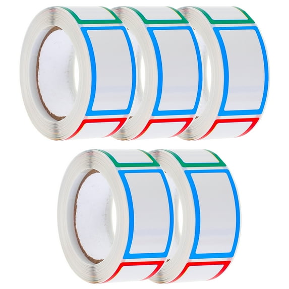 HOMEMAXS 5 Rolls Convenient Label Sticker Paper Wine Bottle Labels ...