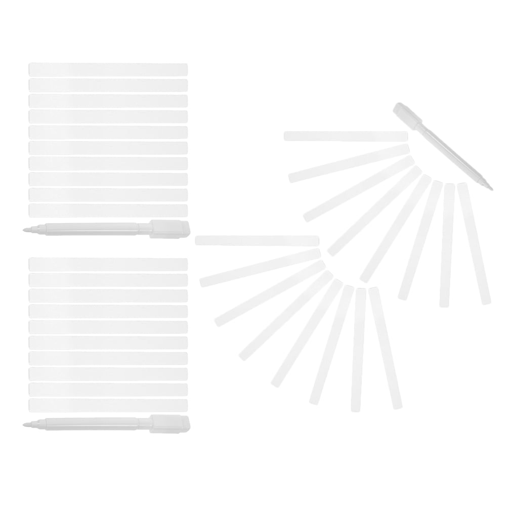 HOMEMAXS 5 Set Acrylic Clear Blank Plant Identifier Tag With Pen ...