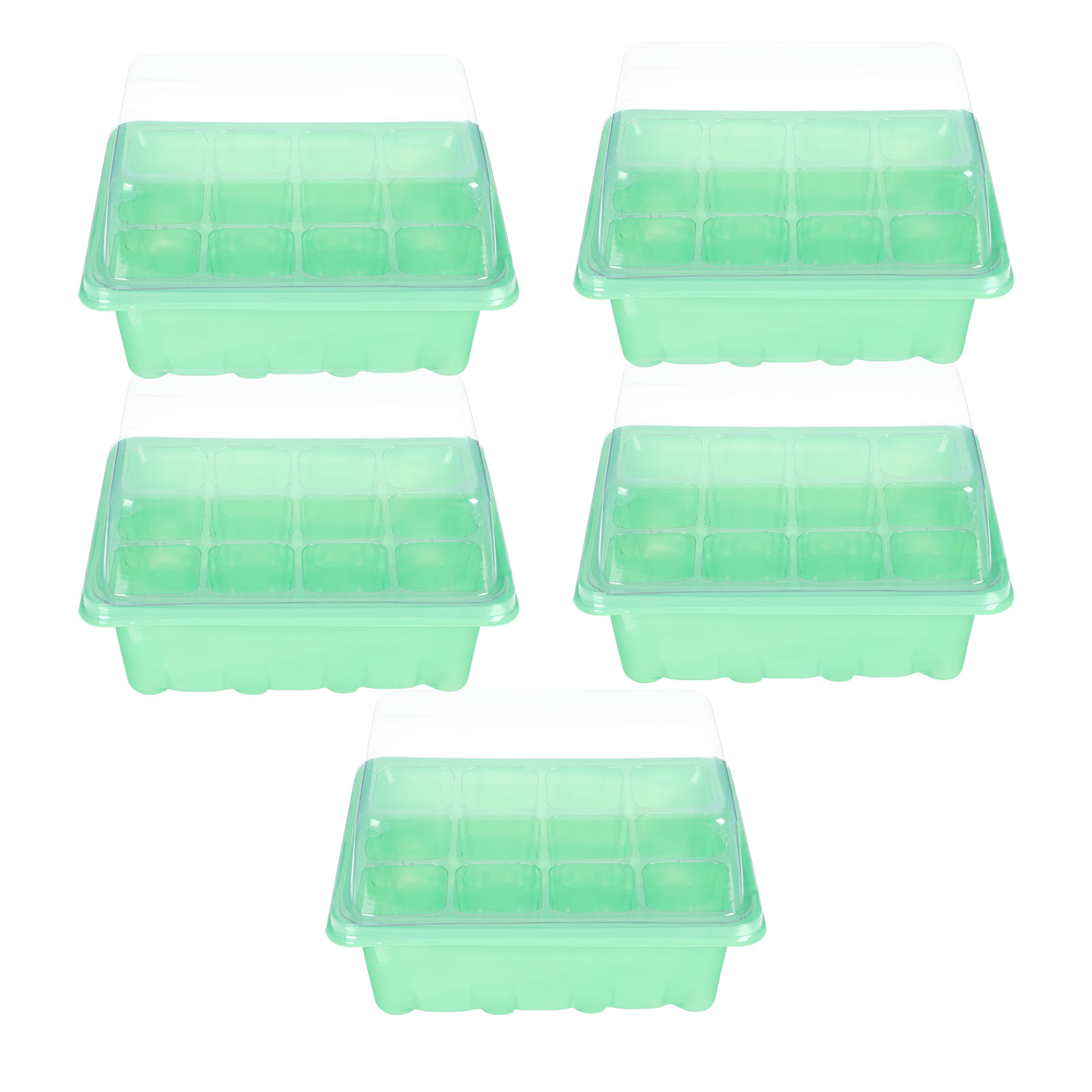 HOMEMAXS 5 Sets 12 Hole Seedling Box Plant Propagation Container Child ...