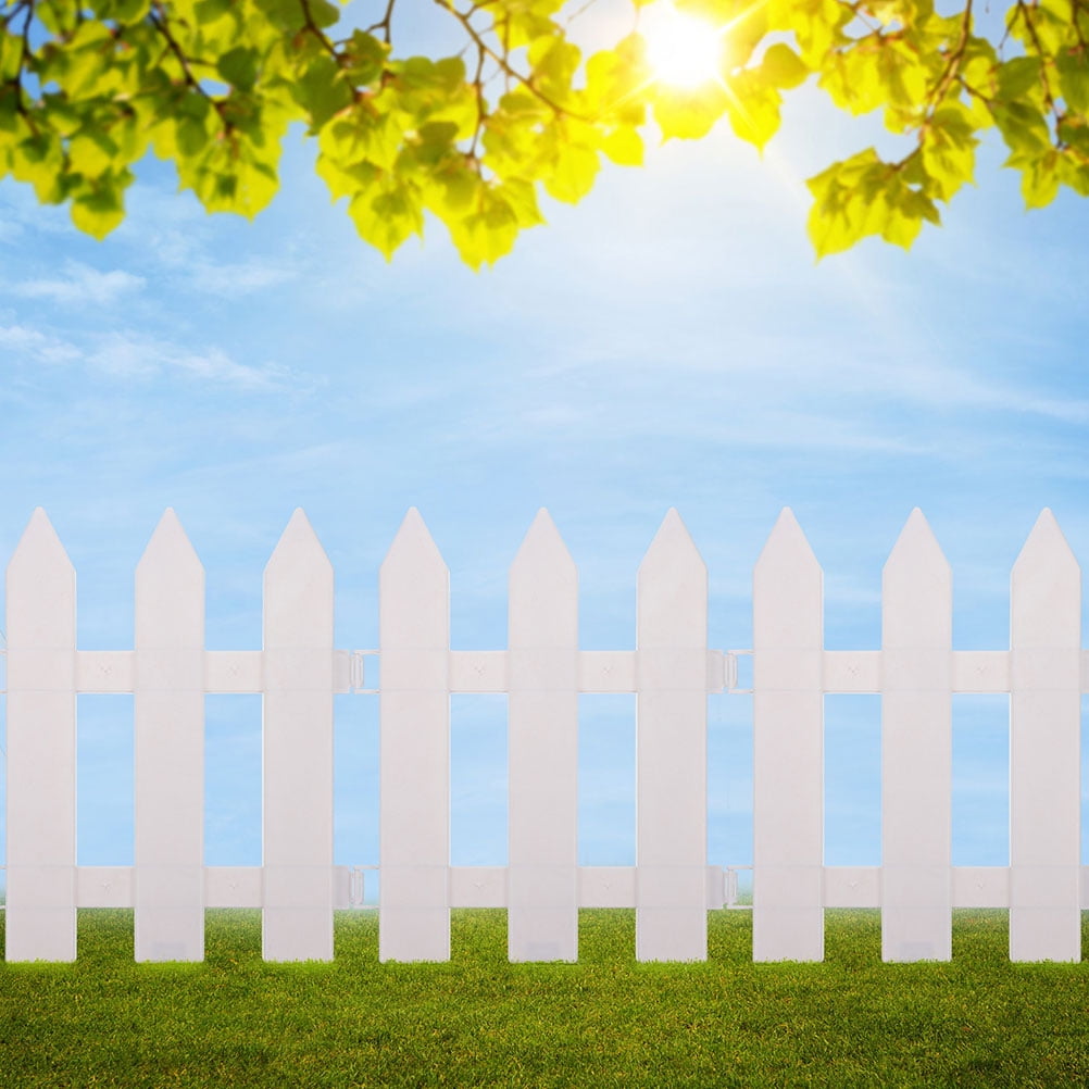 5 Sets Garden Fence White Picket Border Edging Fences Plant Baby ...