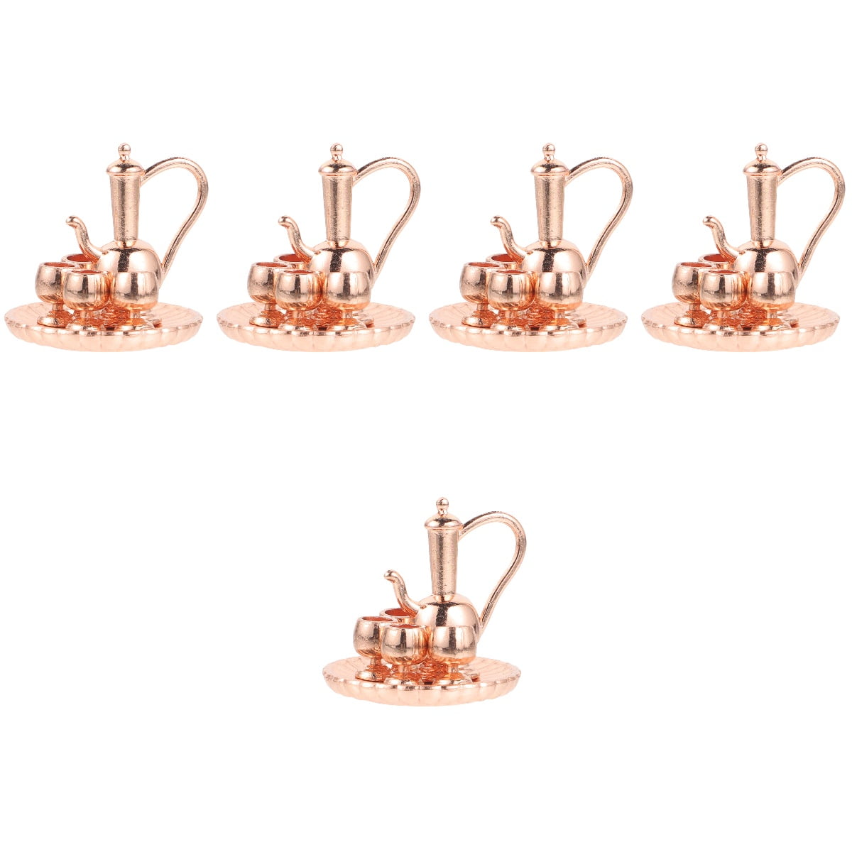 HOMEMAXS 5 Sets Miniature Tea Set Mini Tea Set Miniature Tea Pot Cups ...