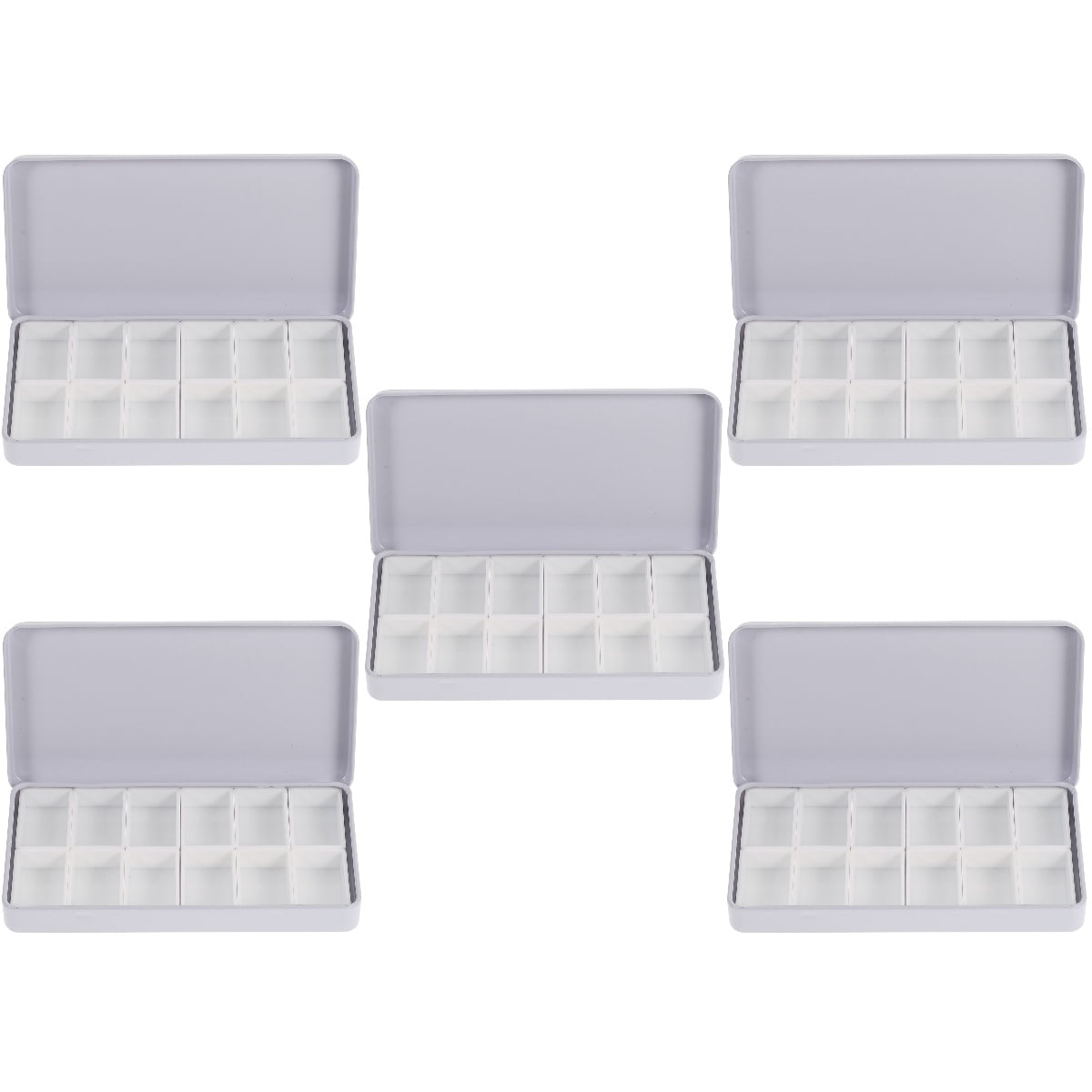 HOMEMAXS 5 Sets Plastic Watercolor Paint Pan Watercolor Palettes Box ...