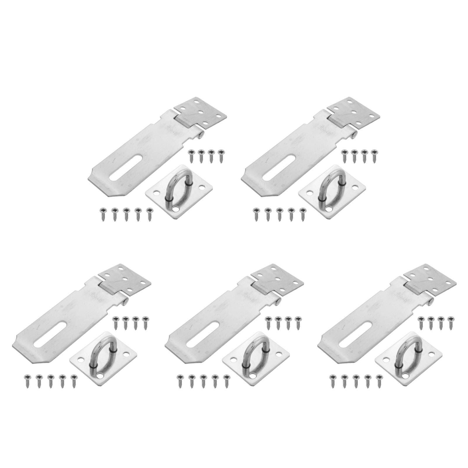 HOMEMAXS HOMEMAXS 5 Sets Door Lock Hasp Staple with Screw Heavy Duty ...
