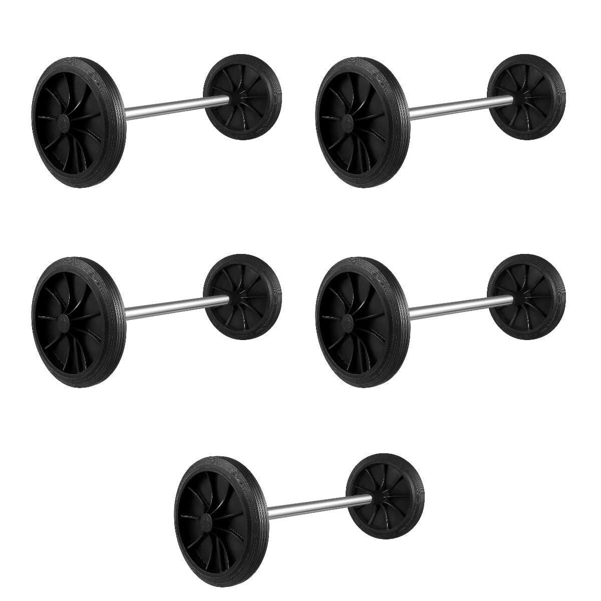 HOMEMAXS 5 Sets Trash Can Wheels and Hollow Shaft Garbage Can ...