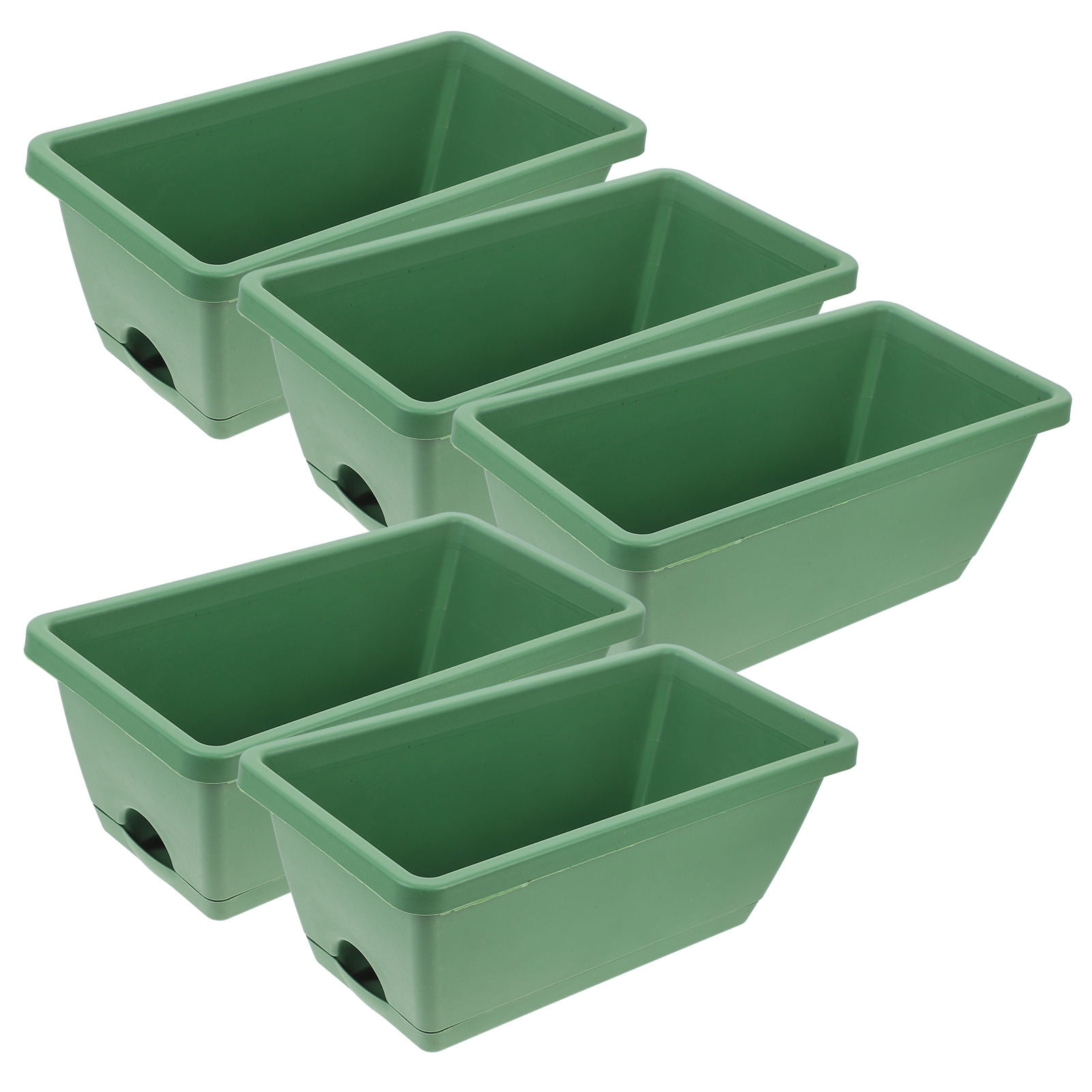 HOMEMAXS 5 Sets Vegetable Pot Garden Plant Planter Boxes Outdoor Flower ...
