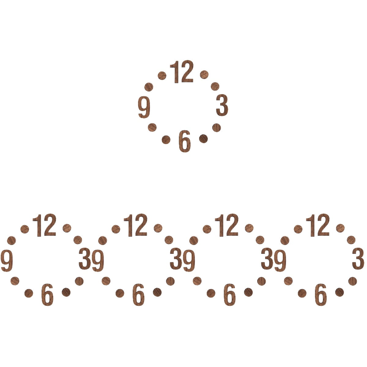 HOMEMAXS 5 Sets of Clock Numbers Replacement Clock Numerals Clock ...