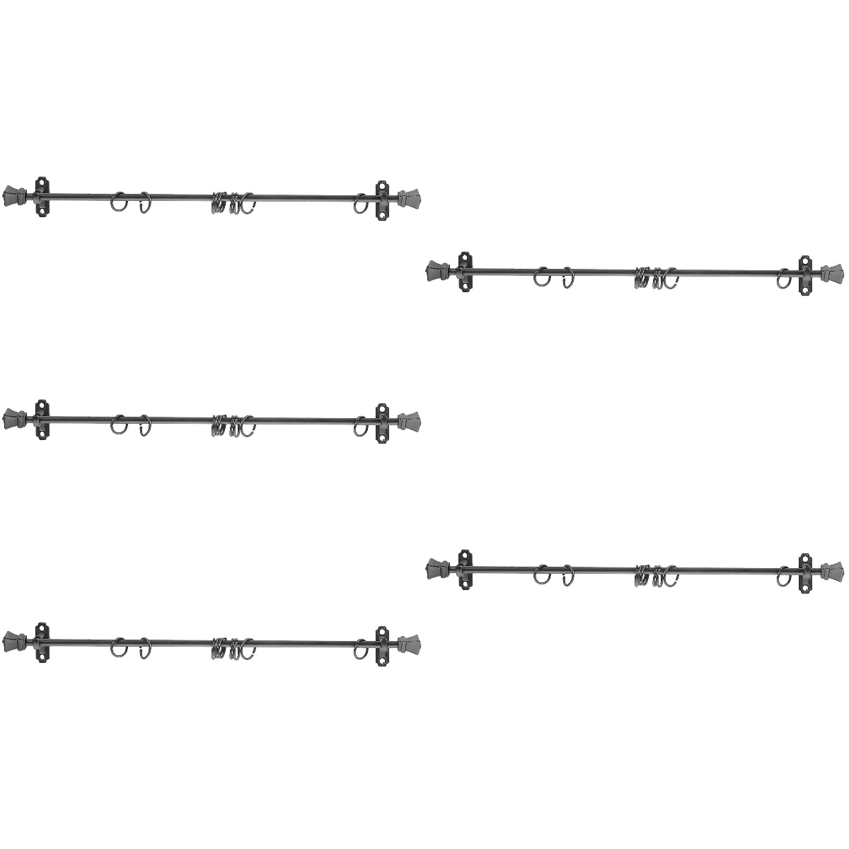 HOMEMAXS 5 Sets of Curtain Rod Model Ornamental Mini Curtain Pole ...