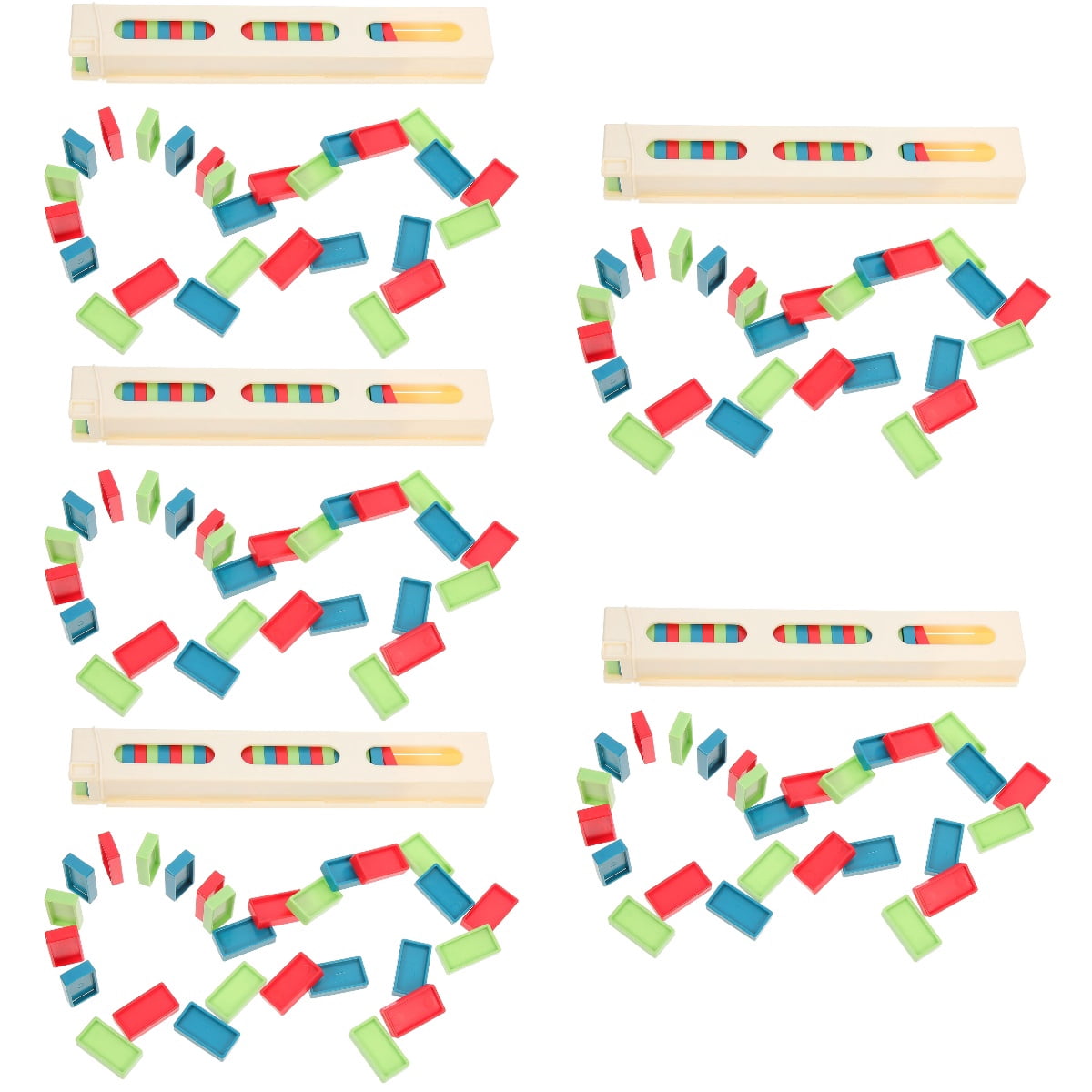 HOMEMAXS 5 Sets of Educational Domino Clip Children Domino Set Plastic ...
