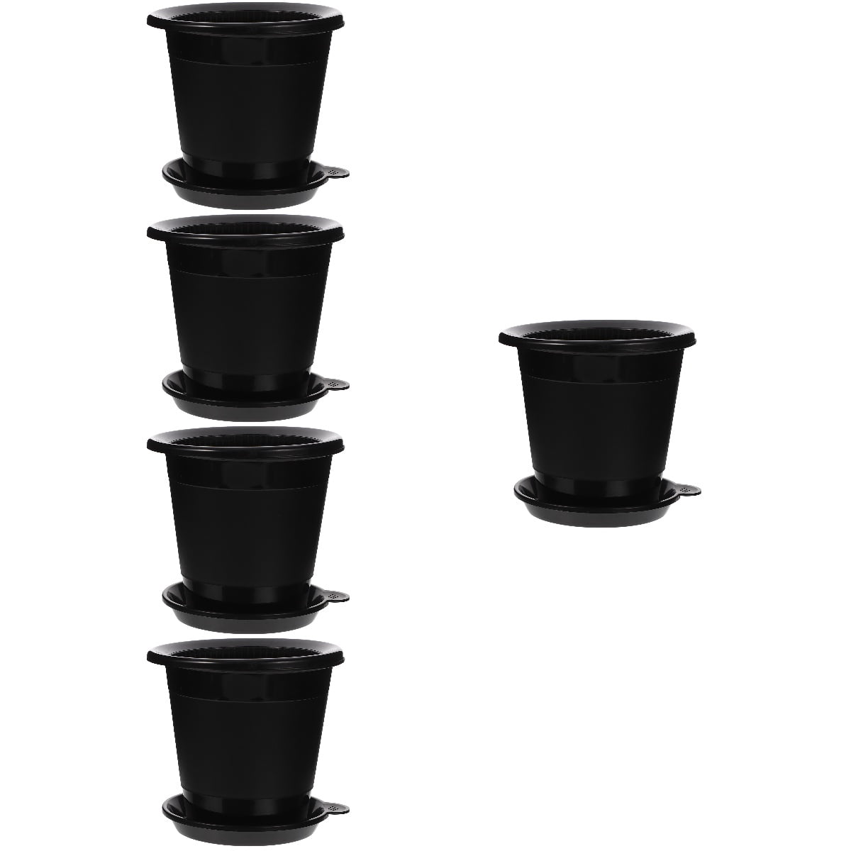 HOMEMAXS 5 Sets of Universal Gardening Nursery Pot Root Control Pot ...