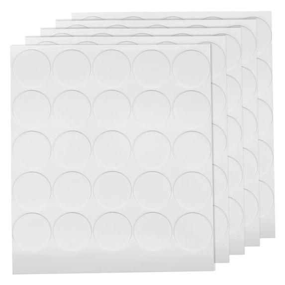 HOMEMAXS 5 Sheets Double Sided Stickers Paint Safe Wall Adhesive Round ...
