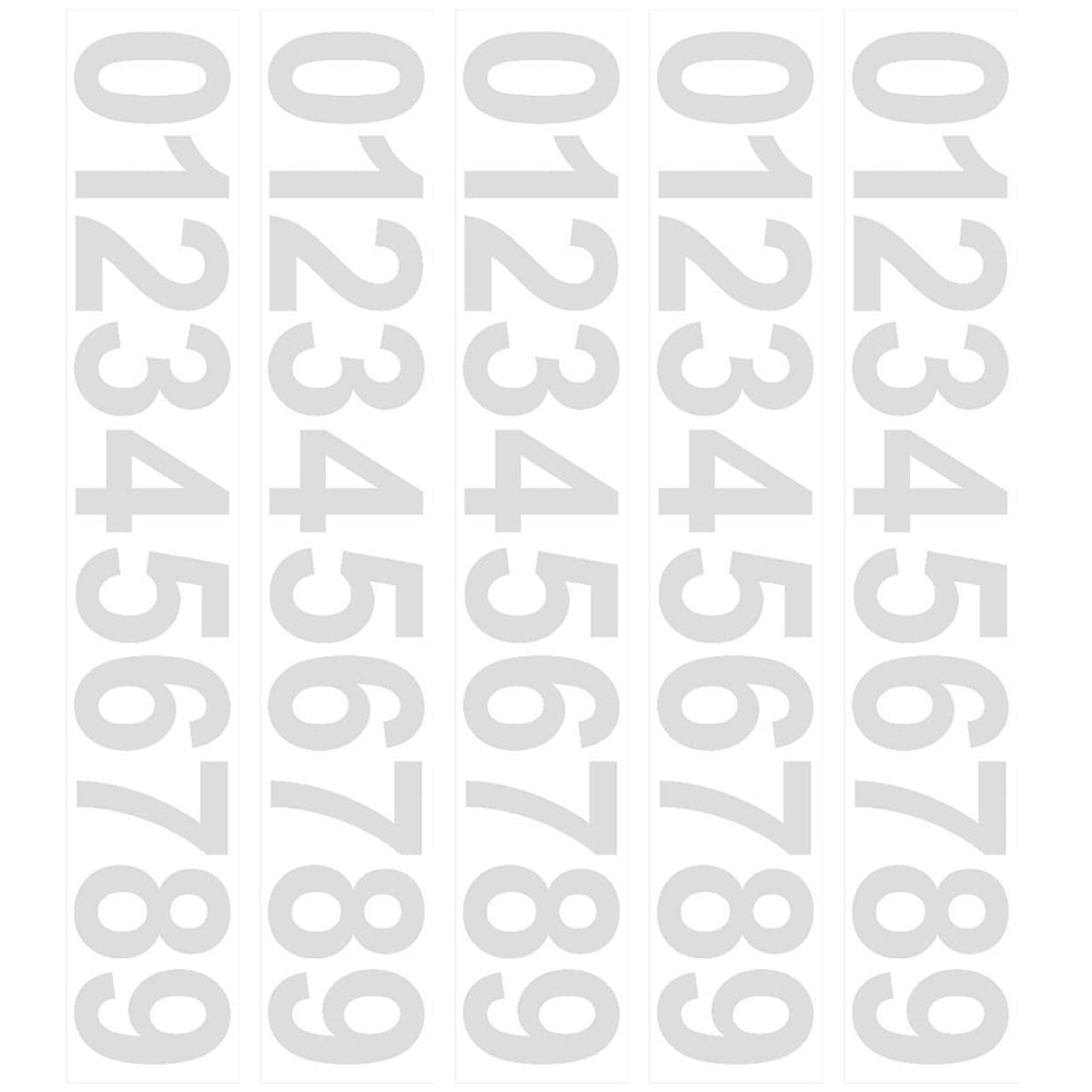 HOMEMAXS 5 Sheets Reflective Number Stickers House Numbers and Letters ...