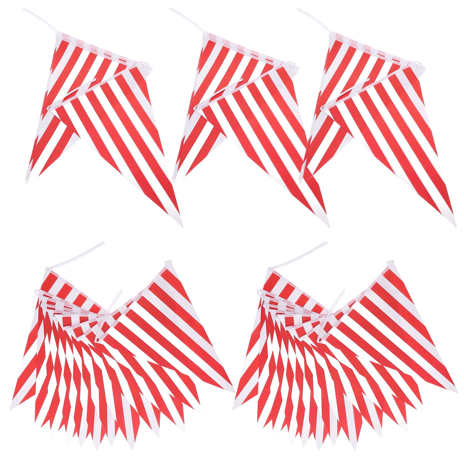 5 Strings Carnival Banner Fabric Triangle Flag Banner Pizza Banner ...