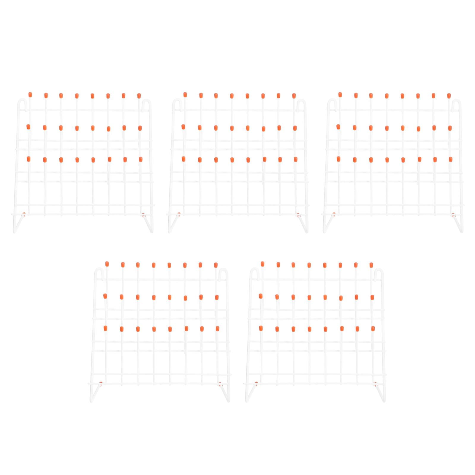 HOMEMAXS 5 pcs Test Tube Drain Rack Laboratory Glassware Stand Test ...