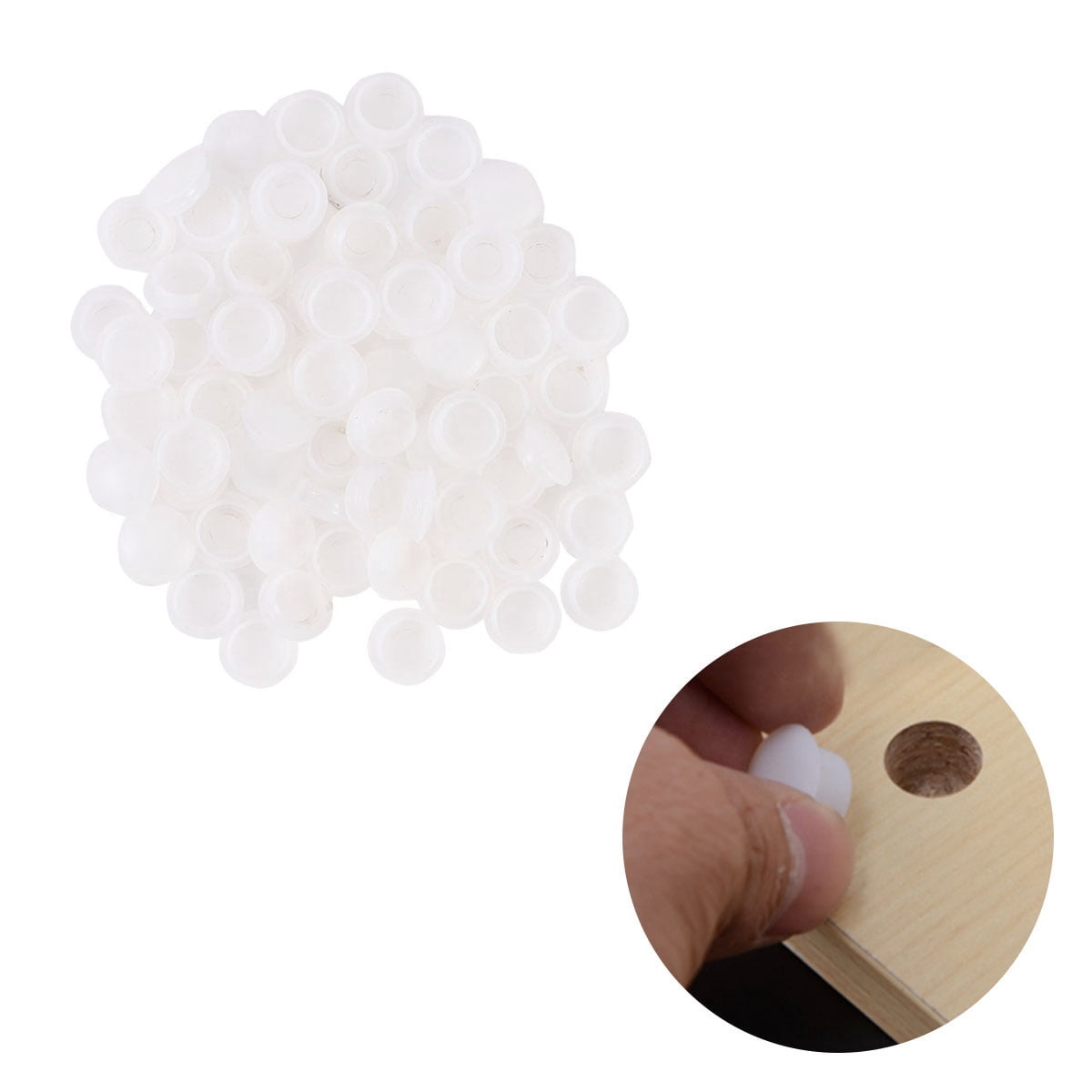 50 PCS Hinge Decorative Covers Conceal Screws Hinges - Walmart.com