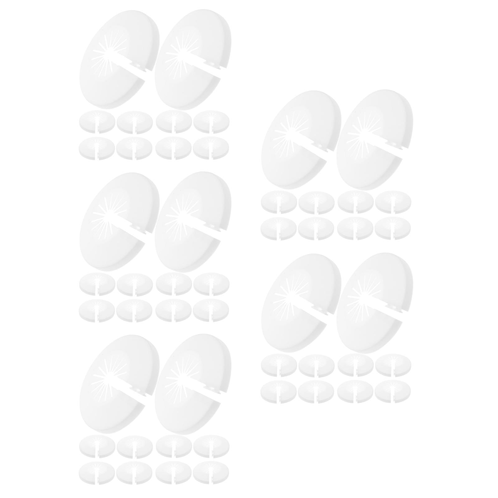 HOMEMAXS 50 PCS Pipe Cover Decoration Plastic Water Pipe Drain Line ...