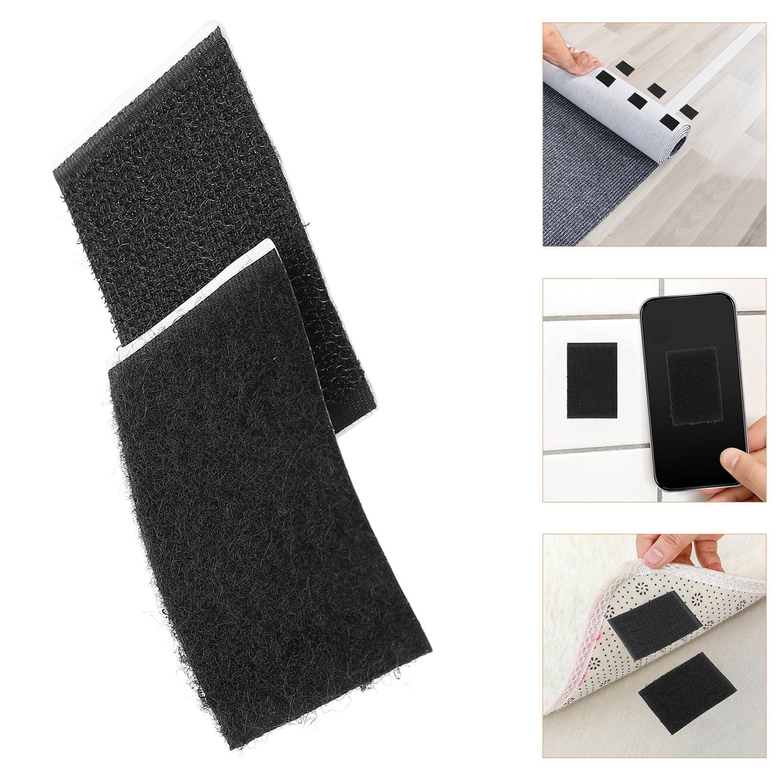 HOMEMAXS 50 Pairs Fixing Installation Tapes Thick Multifunctional Black ...