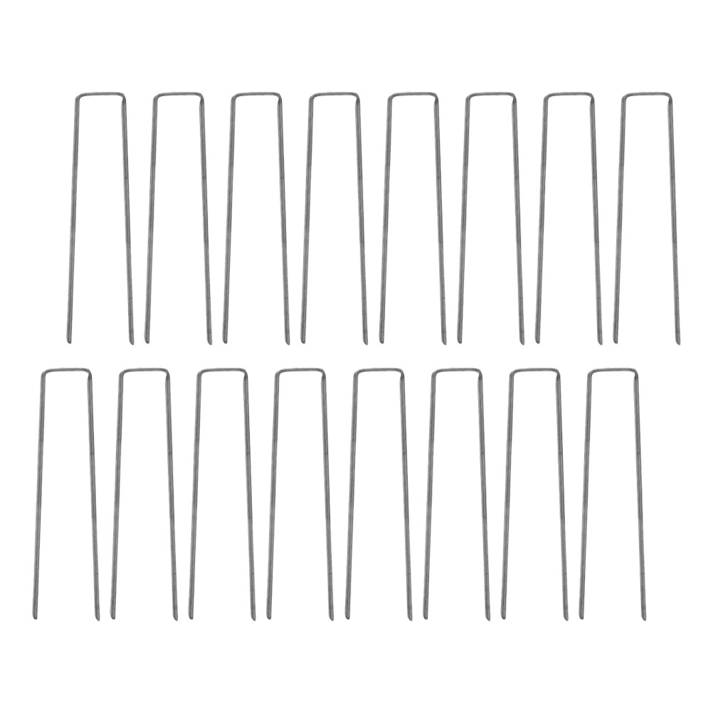 HOMEMAXS 50 Pcs Artificial Grass Nails U-Shaped Landscape Pin Garden ...