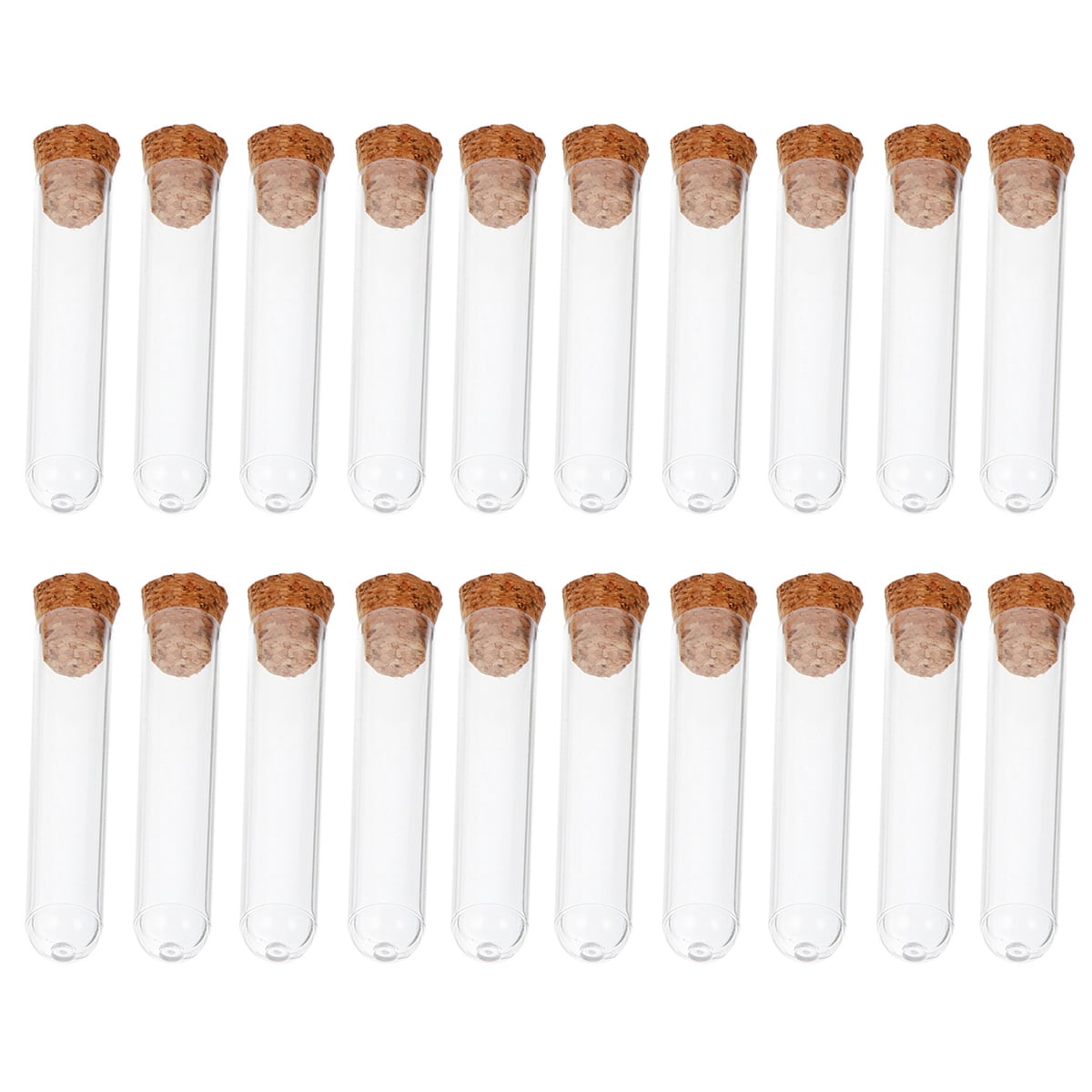MOKKHNB Chemistry Teaching Test Tubes Plastic 50Pcs 2.5X0.5X0.5In ...