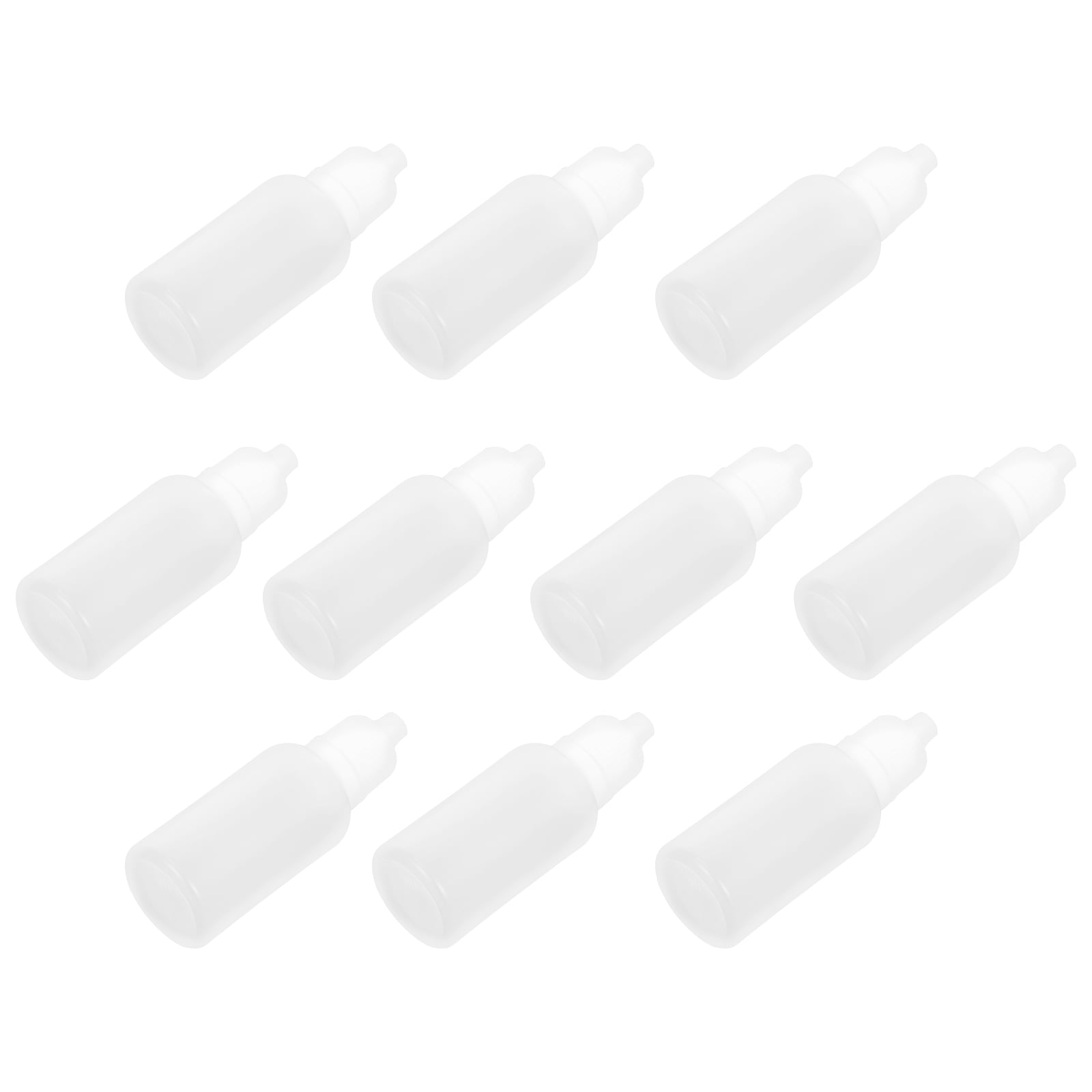 Portable Empty Dropper Bottles for Storage 50pcs White Plastic 20ml ...
