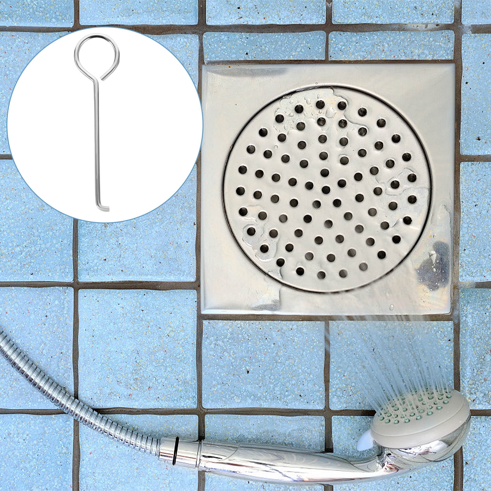 HOMEMAXS 50 Pcs Floor Drain Grate Remove Tool Stainless Steel Hook ...