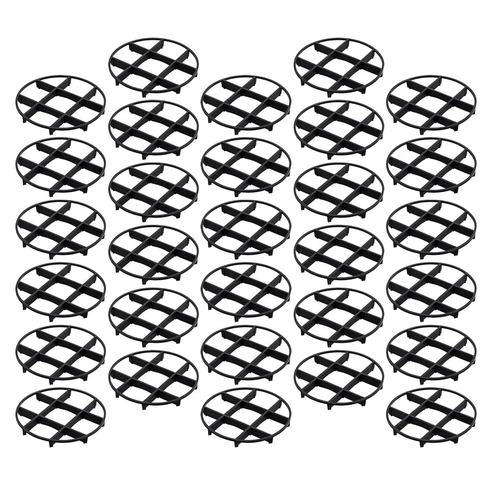 HOMEMAXS 50 Pcs Flower Pot Feet Bonsai 11.50X11.50X1.50CM Black ...